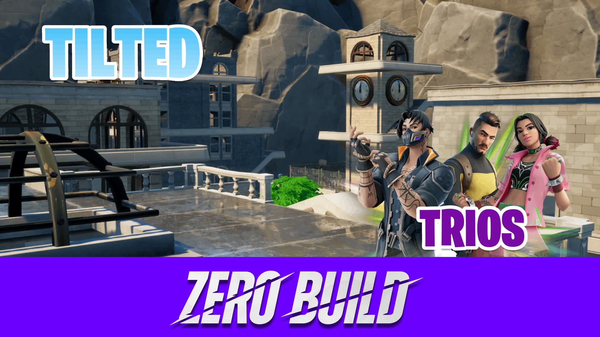 TRIOS TILTED ZERO BUILD [ jake_st ] – Fortnite Creative Map Code