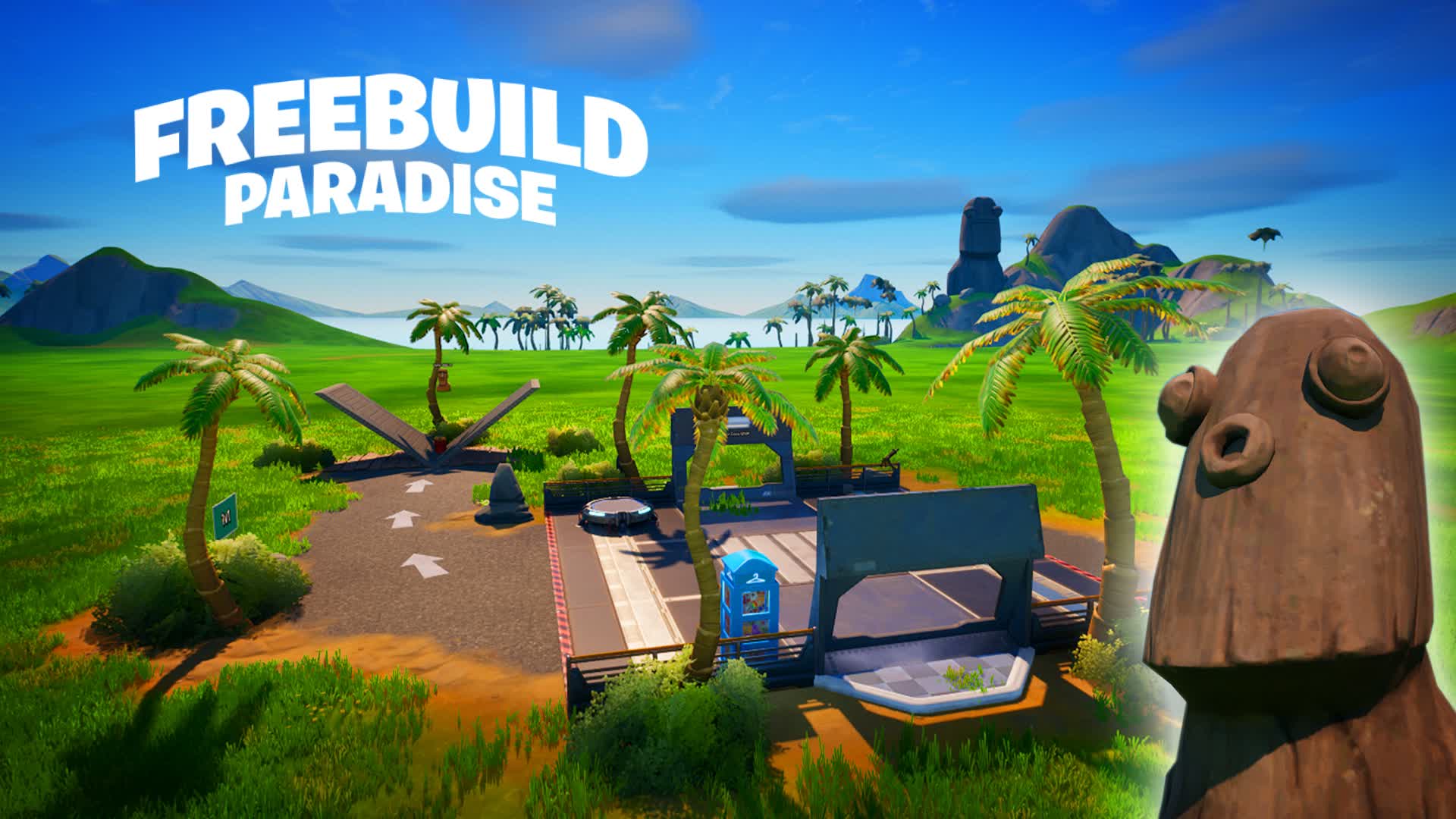 FREEBUILD PARADISE [GASP] 🏝️🗿 [ gasp ] – Fortnite Creative Map Code