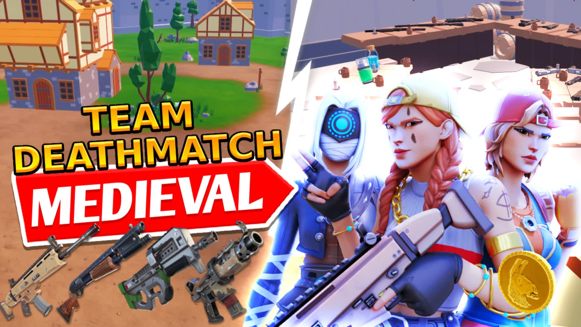 Medieval Team Deathmatch [ honestbud ] – Fortnite Creative Map Code