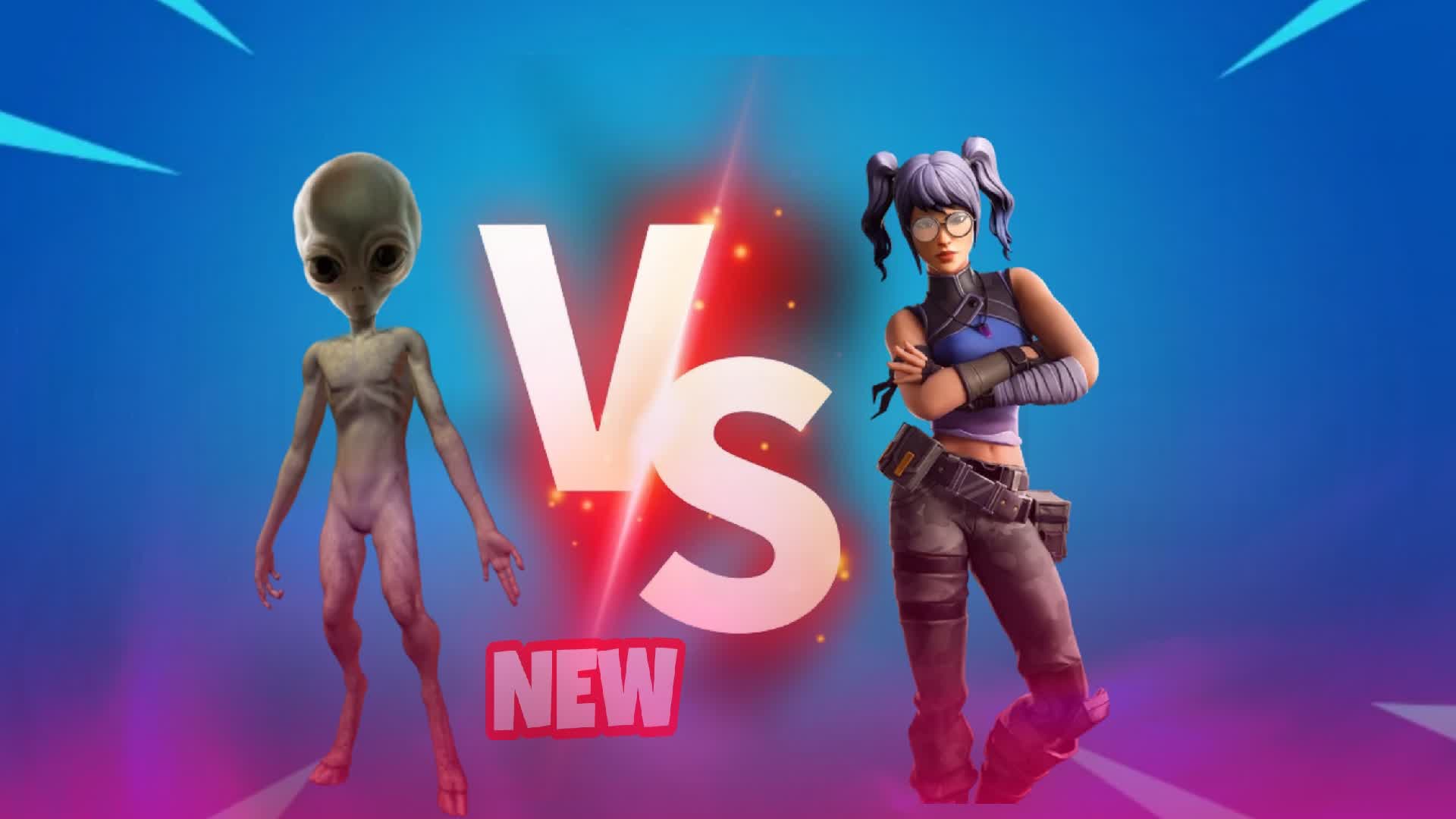 NEW HUMANS VS ALIENS👨 - 👽 V.2 [ bu1 ] – Fortnite Creative Map Code