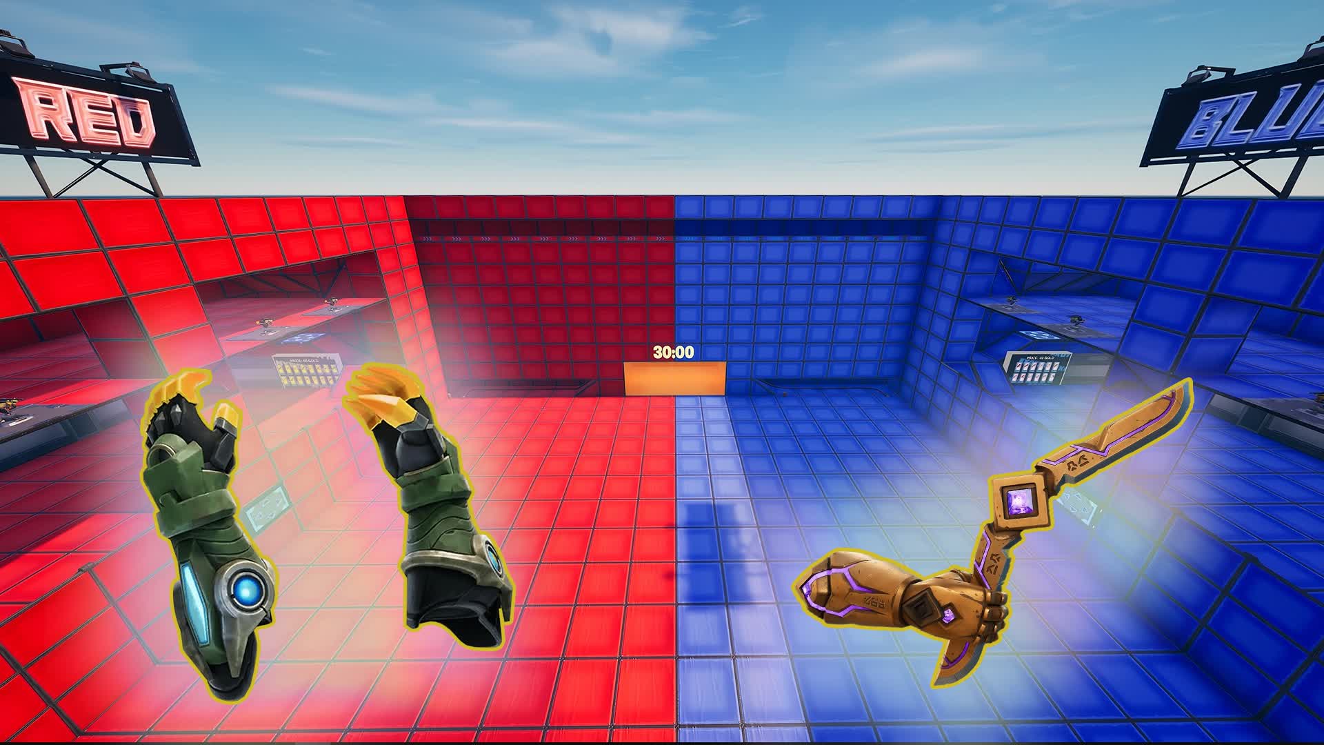 🔴 IMPROVED RED VS BLUE 🔵 🆕 [ maxdy ] – Fortnite Creative Map Code