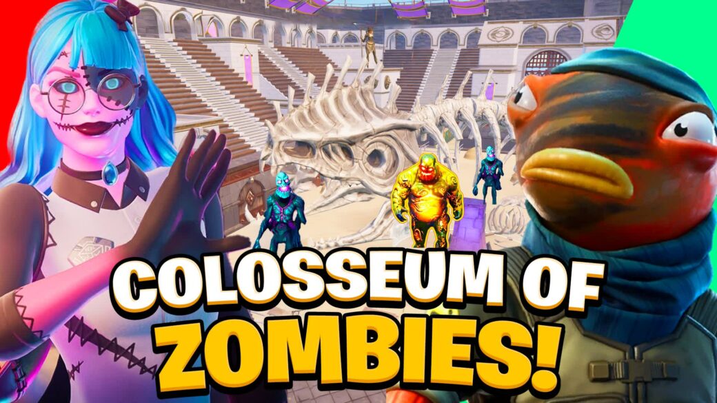 🧟ZOMBIE COLOSSEUM🏛️SURVIVAL [ saykamstar ] – Fortnite Creative Map Code