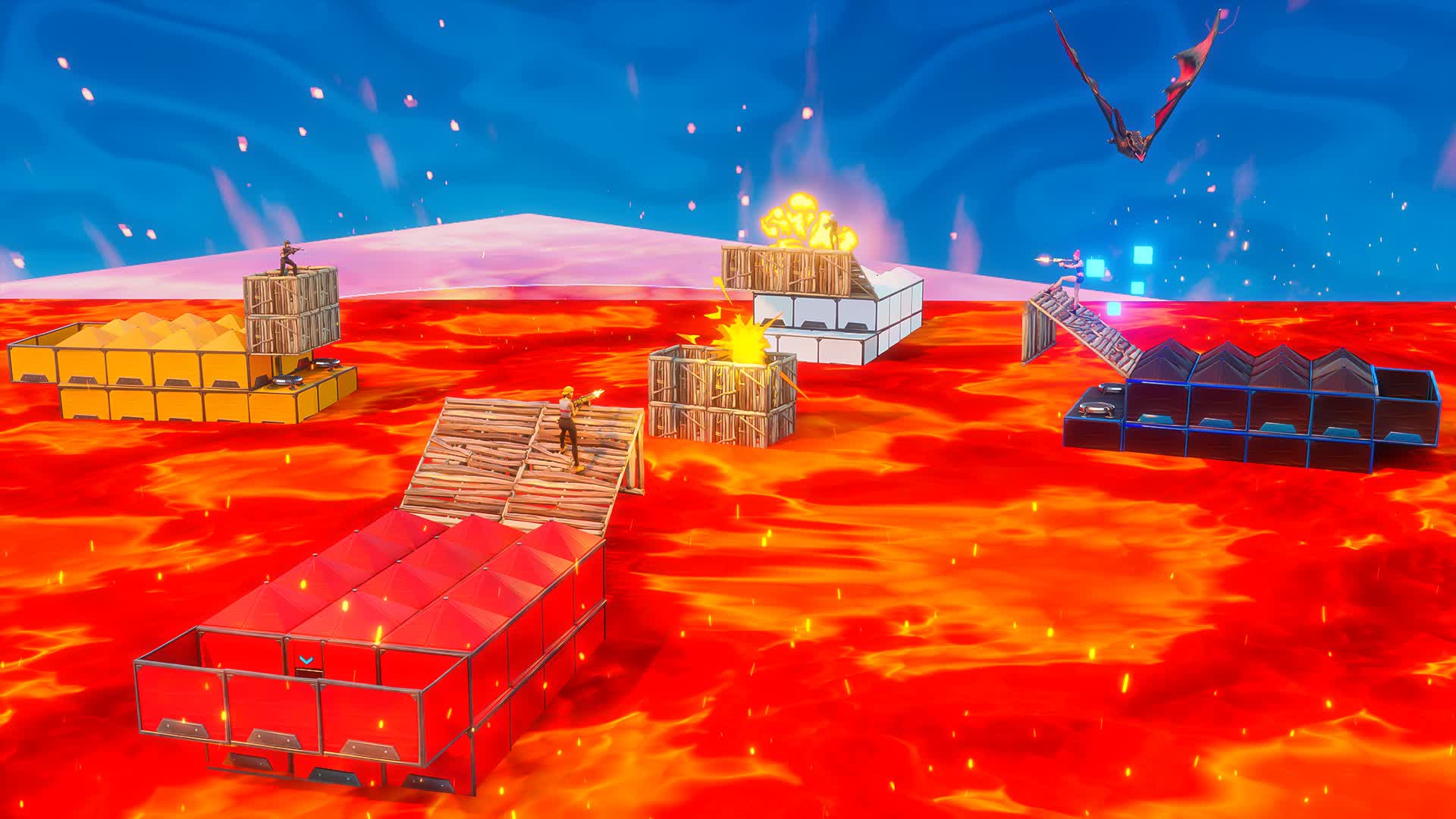 LAVA WARS 🌋 [ gke ] – Fortnite Creative Map Code