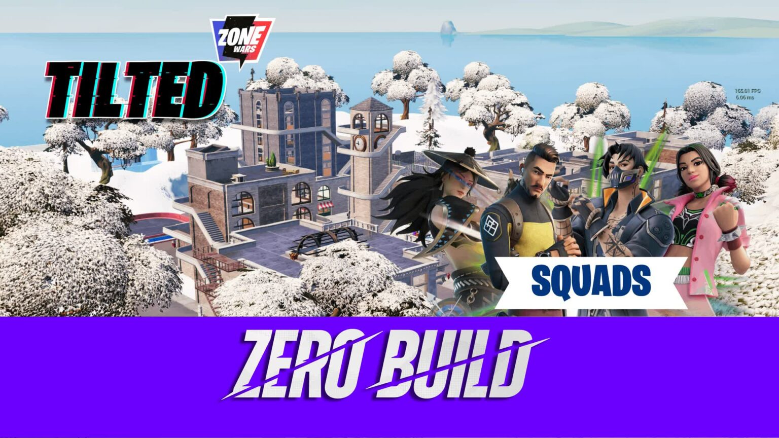 SQUADS TILTED ZERO BUILD [ jake_st ] – Fortnite Creative Map Code