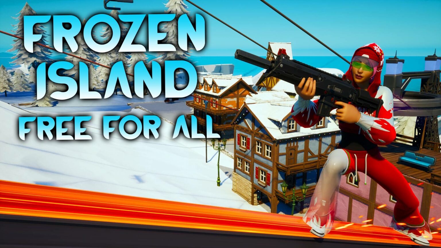 Frozen Island 👍FREE FOR ALL 💨SPEED [ apirela ] – Fortnite Creative Map Code