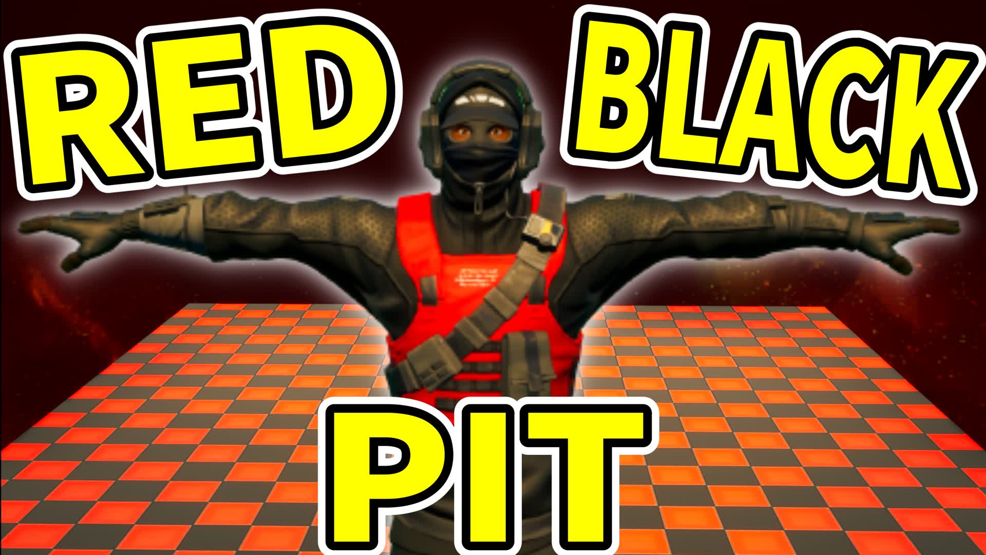 RED ＆ BLACK PIT (FFA) [ shapo ] – Fortnite Creative Map Code