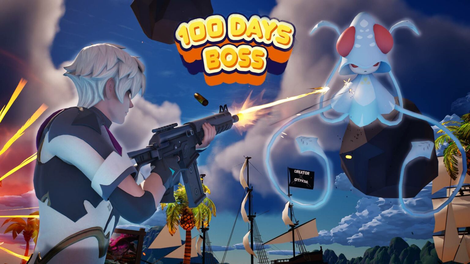 🌴BOSS 100 DAYS 🌊 SUMMER EDITION [ otpkda ] – Fortnite Creative Map Code