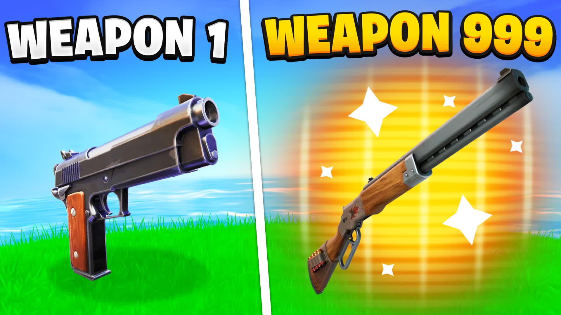 ALL WEAPONS 🔫 GUN GAME [ noskingg ] – Fortnite Creative Map Code