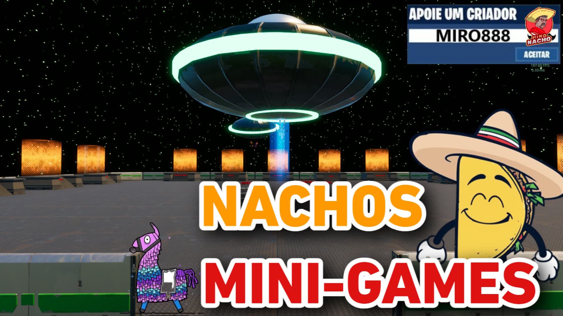 🎉 Mini-Games Miro Nacho 🎉 [ miro888 ] – Fortnite Creative Map Code