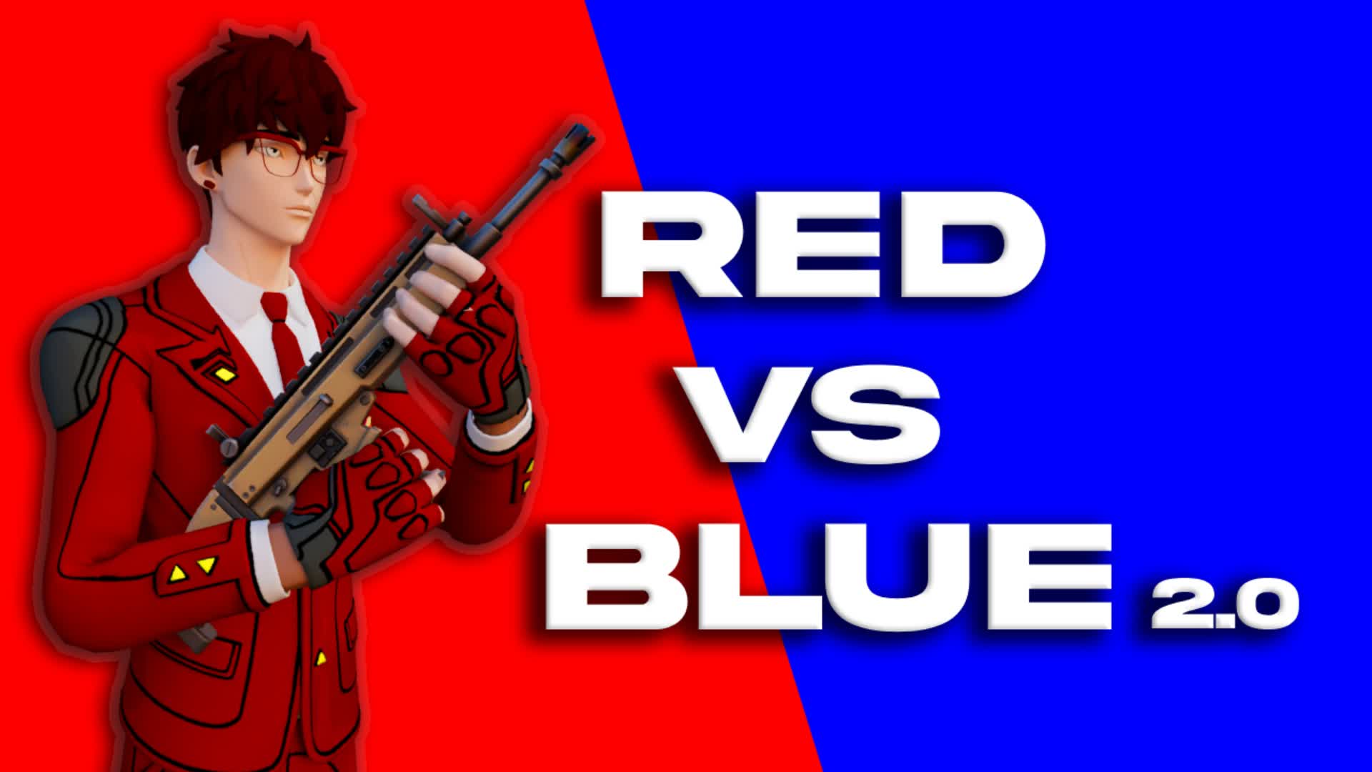 🔴RED VS BLUE WARS 2.0🔵 [ domids ] – Fortnite Creative Map Code