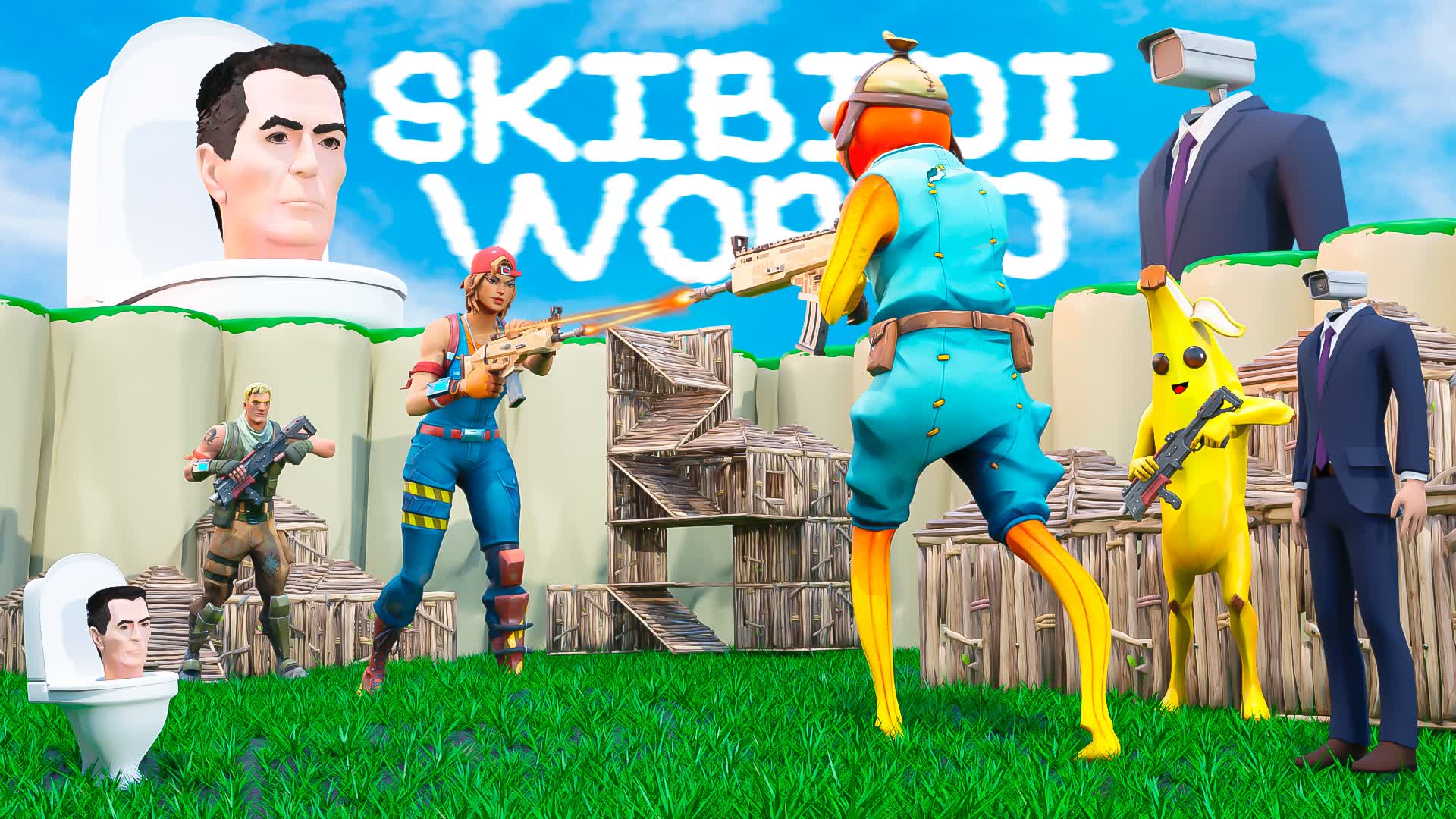 🚽 SKIBIDI WORLD FFA - ALL WEAPONS 🆕 [ guffy ] – Fortnite Creative Map Code