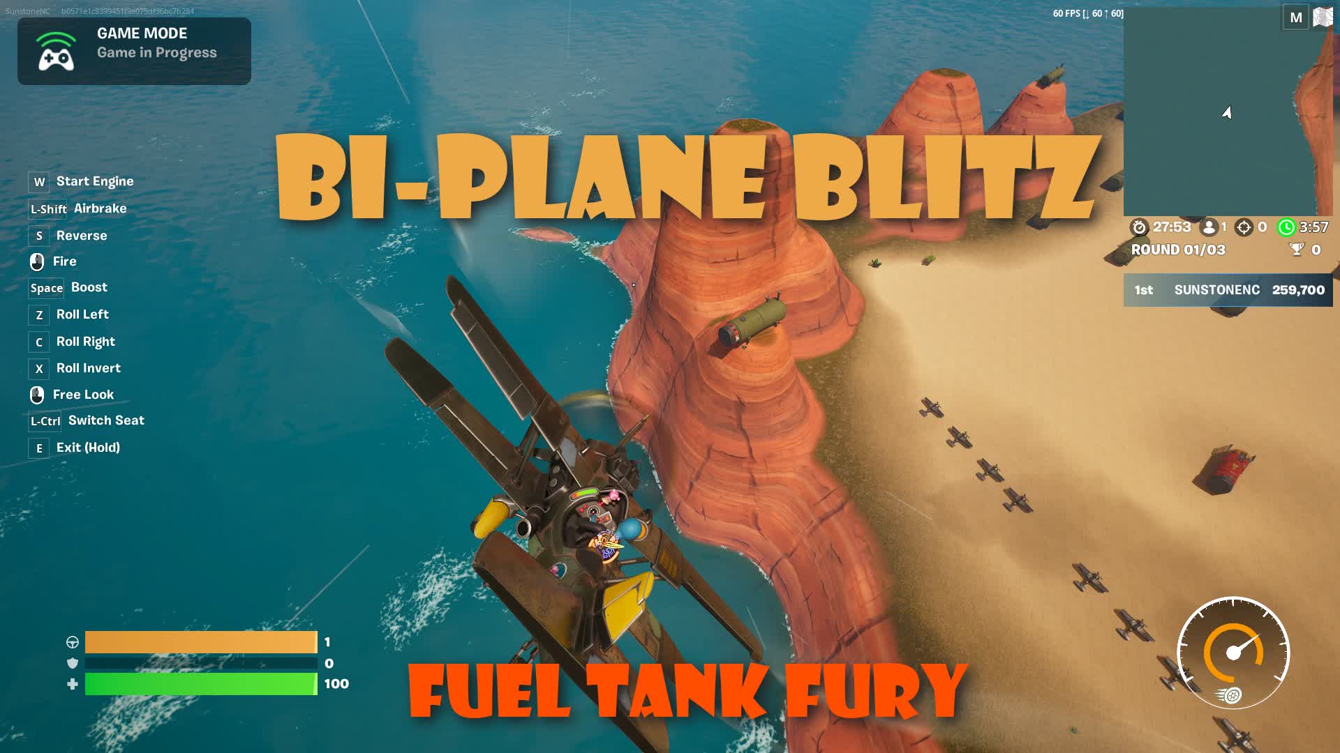 Bi-Plane Blitz: Fuel Tank Fury [ sunstone ] – Fortnite Creative Map Code