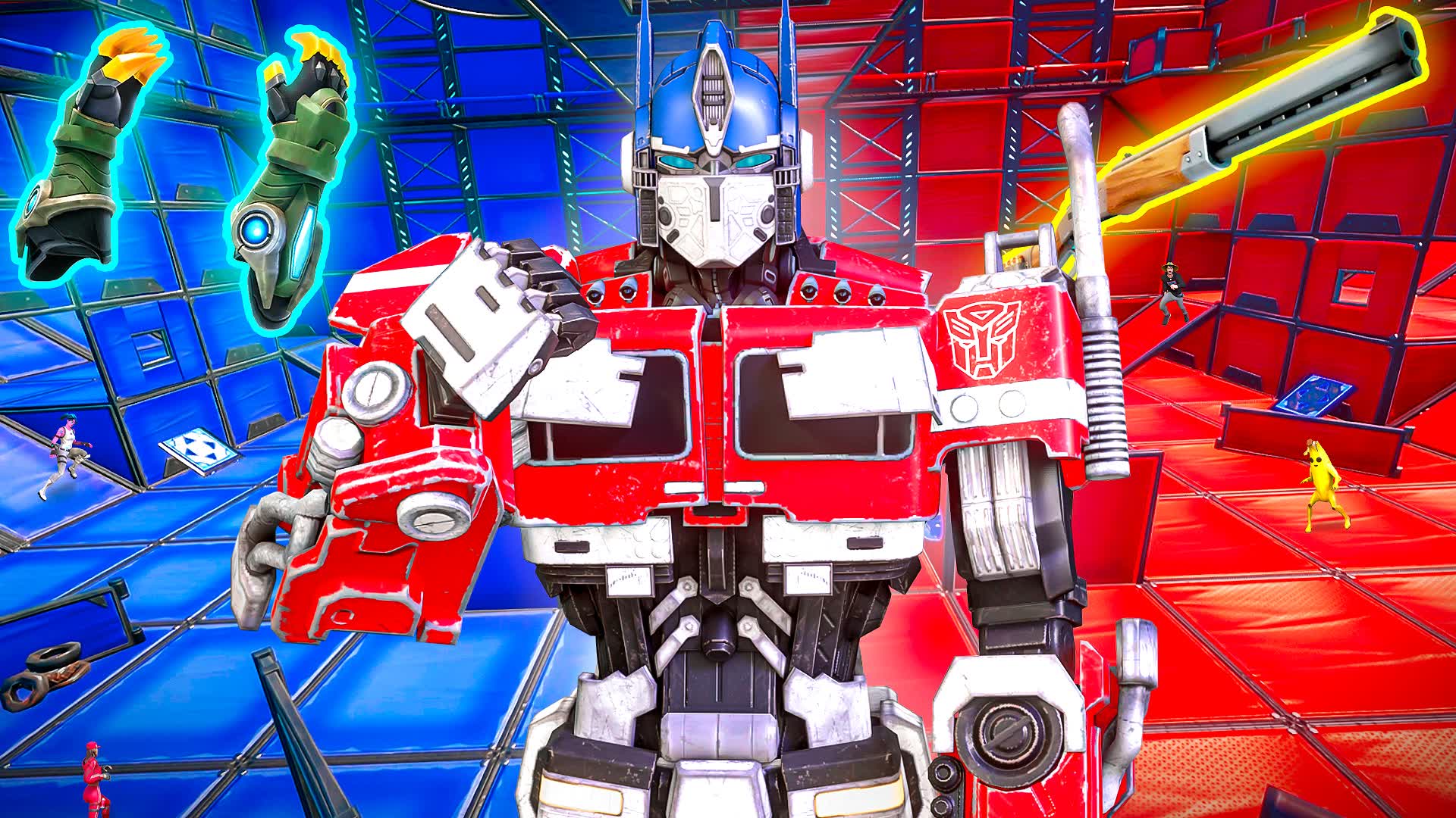 OPTIMUS PRIME 🔴 RED VS BLUE 🔵 [ supppp ] – Fortnite Creative Map Code