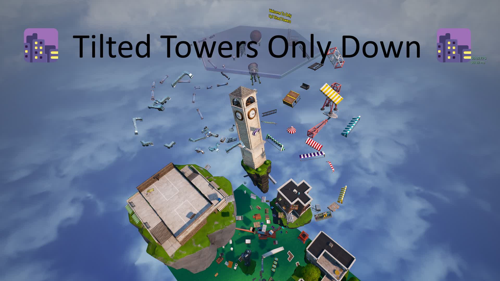 🌆 Tilted Towers Only Down 🌆 [ ettrue ] – Fortnite Creative Map Code