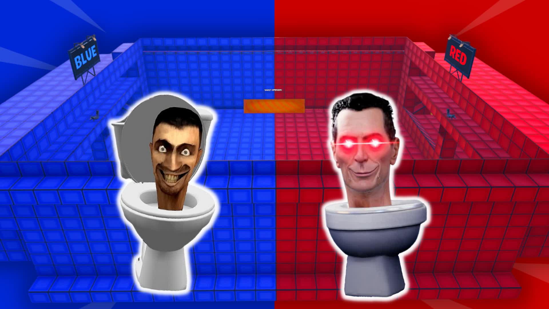 🚽 SKIBIDI 🔴 RED vs BLUE 🔵 [ toras ] – Fortnite Creative Map Code