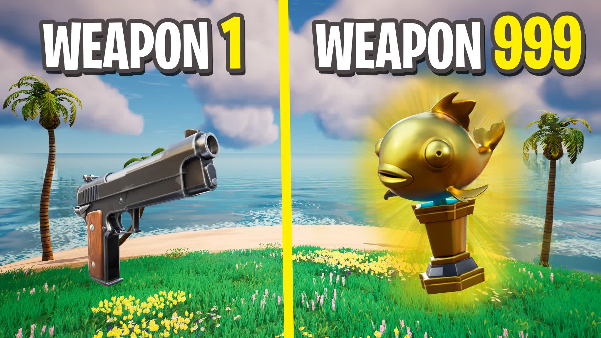 🔫ONE SHOT💥GUN GAME⛱️GRIND RAILS🏄 [ botz ] – Fortnite Creative Map Code