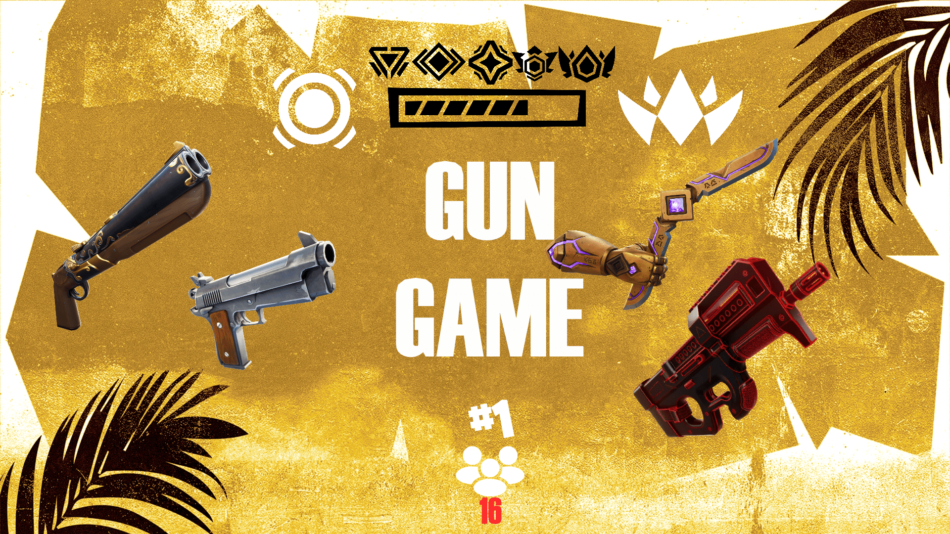 GUN GAME 💥 ONE SHOT 🏝️ISLAND [ piduu ] – Fortnite Creative Map Code