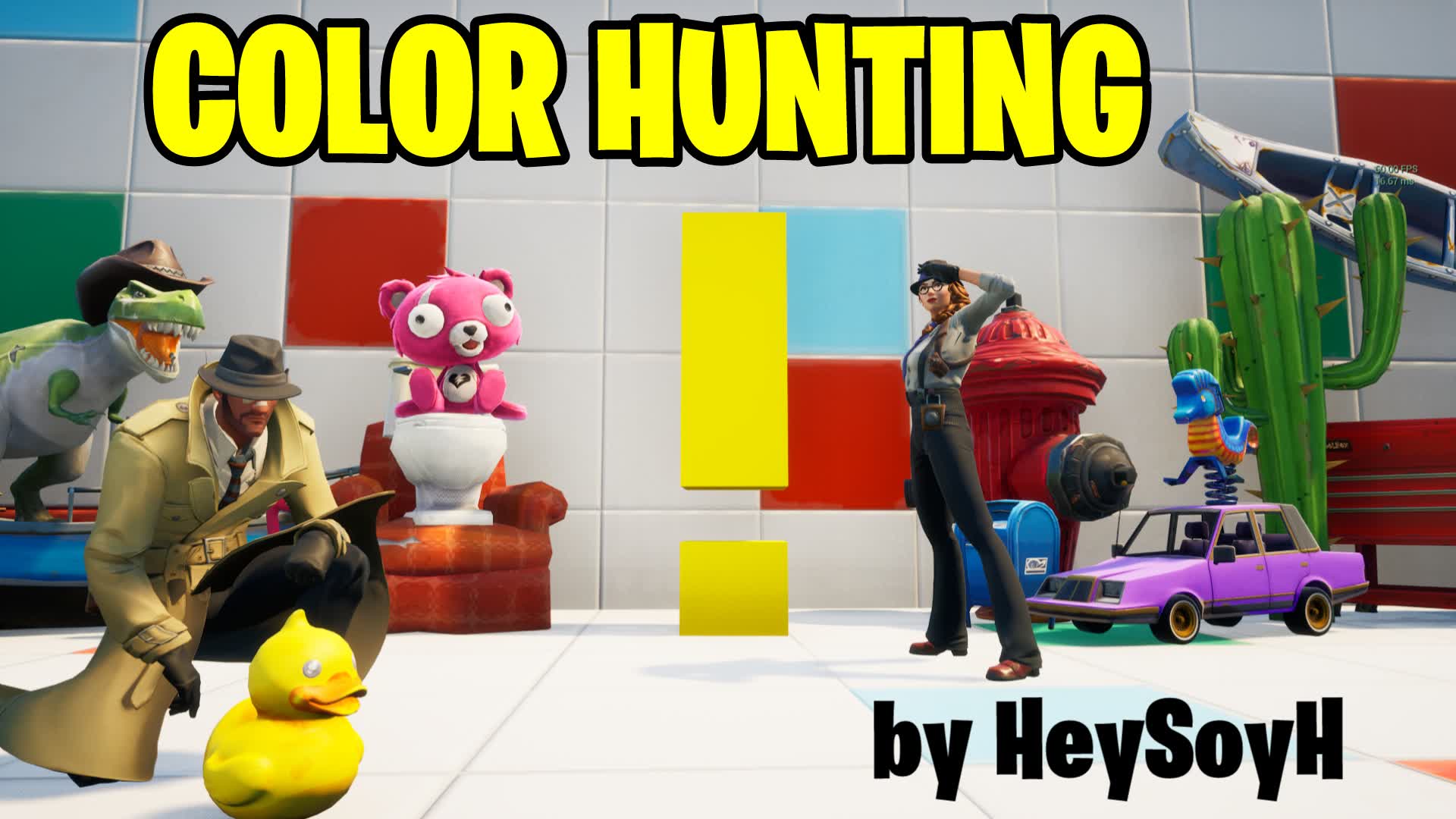 Color Hunting by HeySoyH [ heysoyh ] – Fortnite Creative Map Code