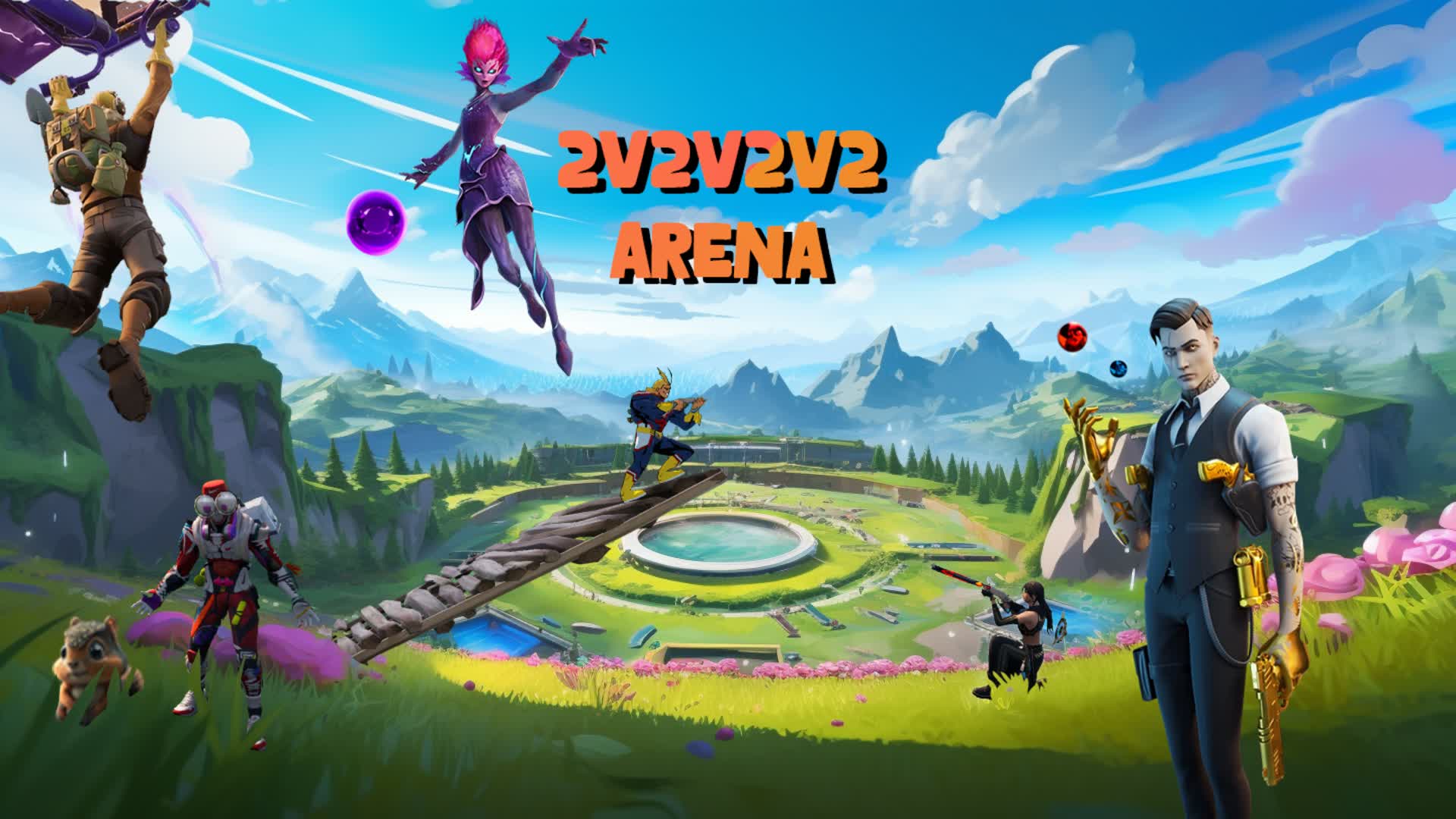 2v2v2v2 ARENA [ otpkda ] – Fortnite Creative Map Code