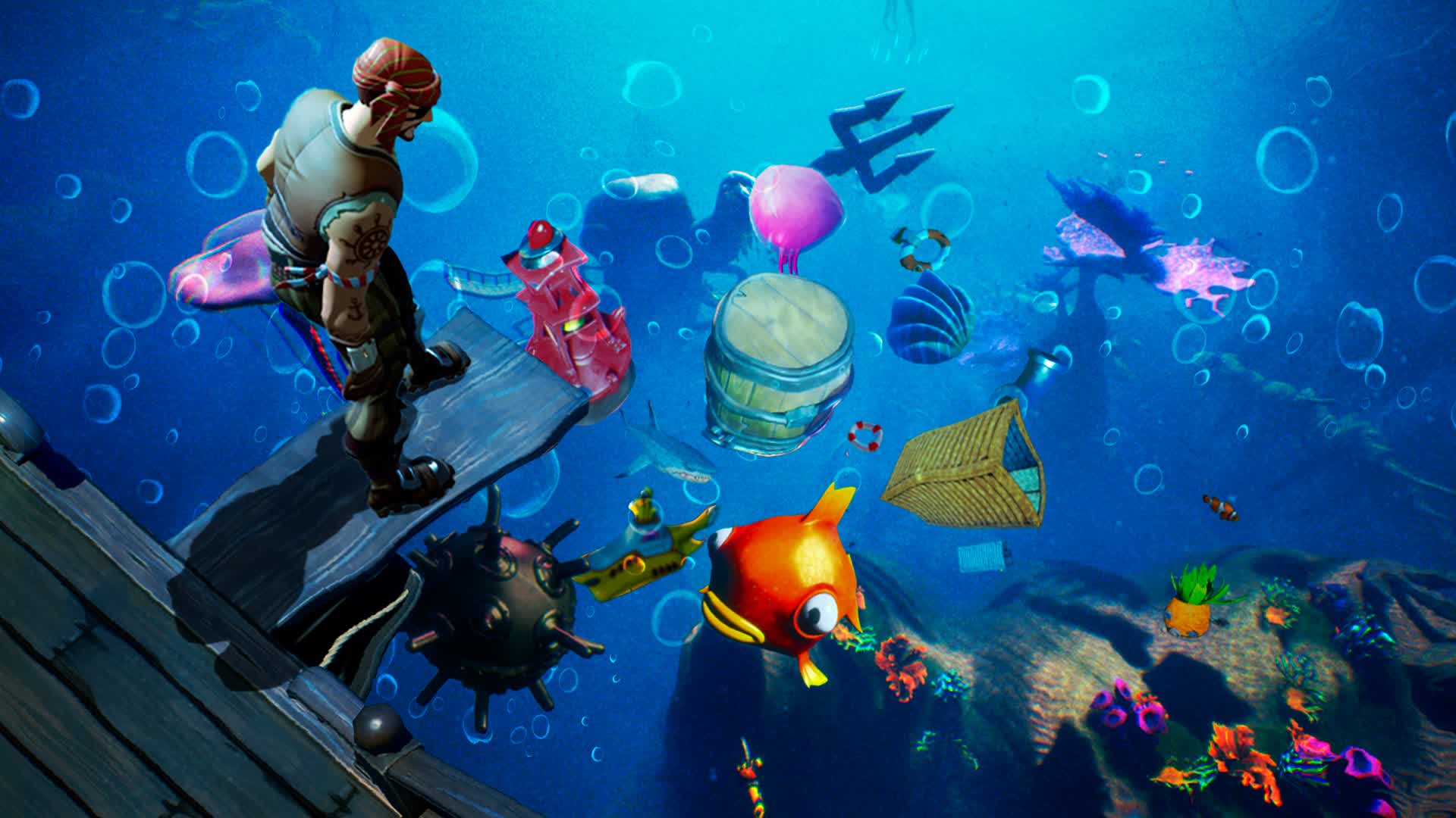 ONLY DOWN UNDERWATER 🌊 [ opcreates ] – Fortnite Creative Map Code