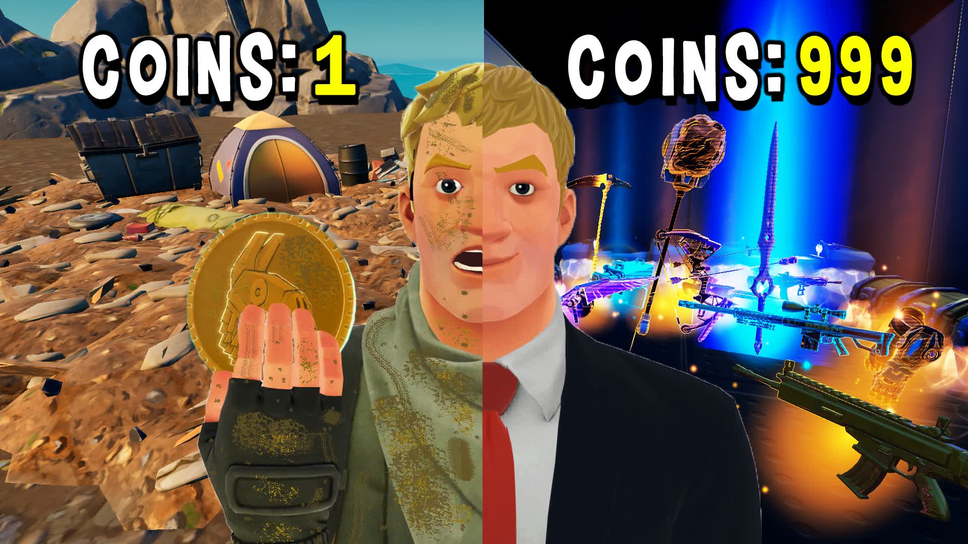 Turn 1 Coin Into MYTHIC Vault [ chreekz ] – Fortnite Creative Map Code