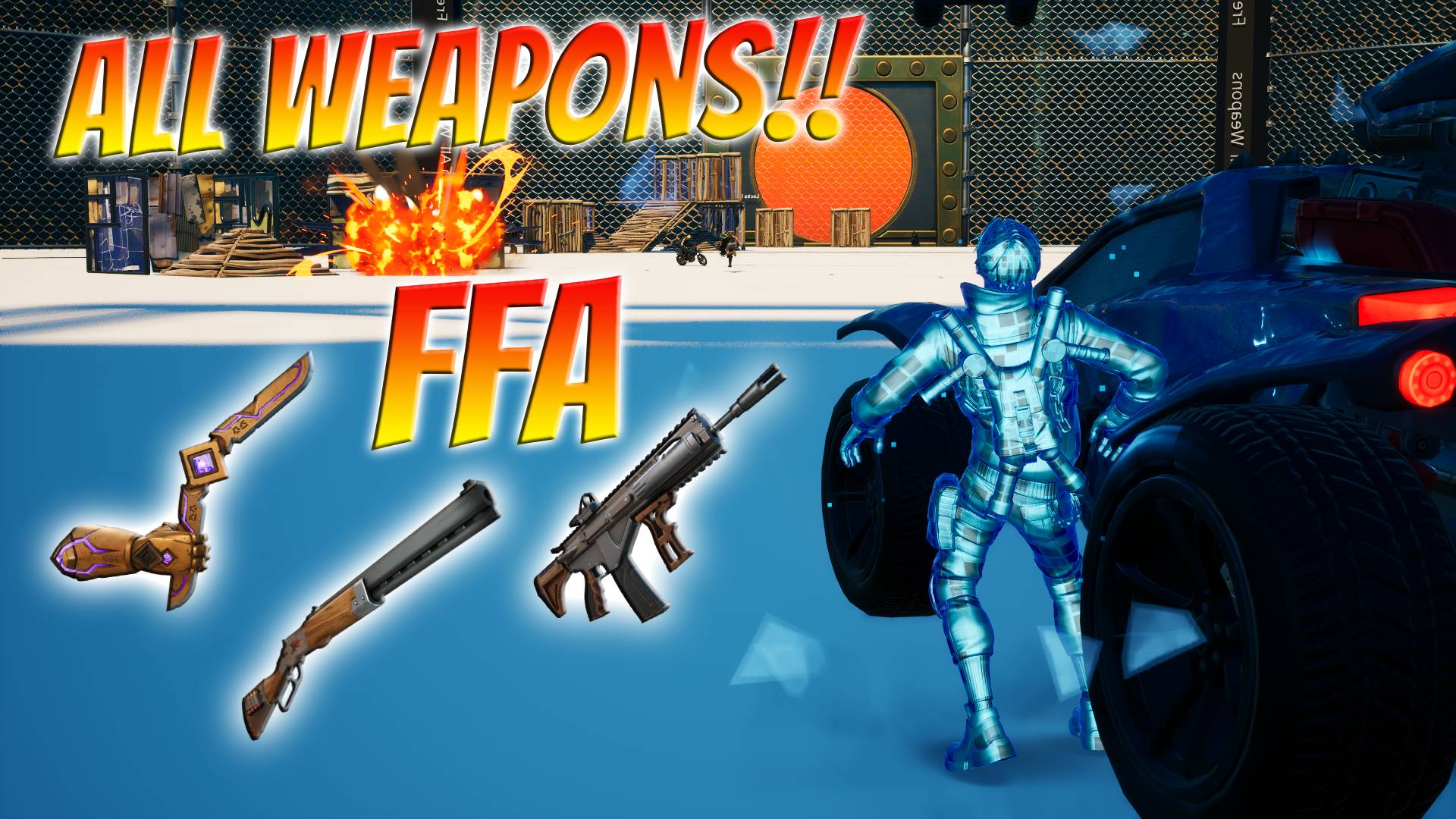 1v1 with All Weapons - Free For All [ eudyn ] – Fortnite Creative Map Code