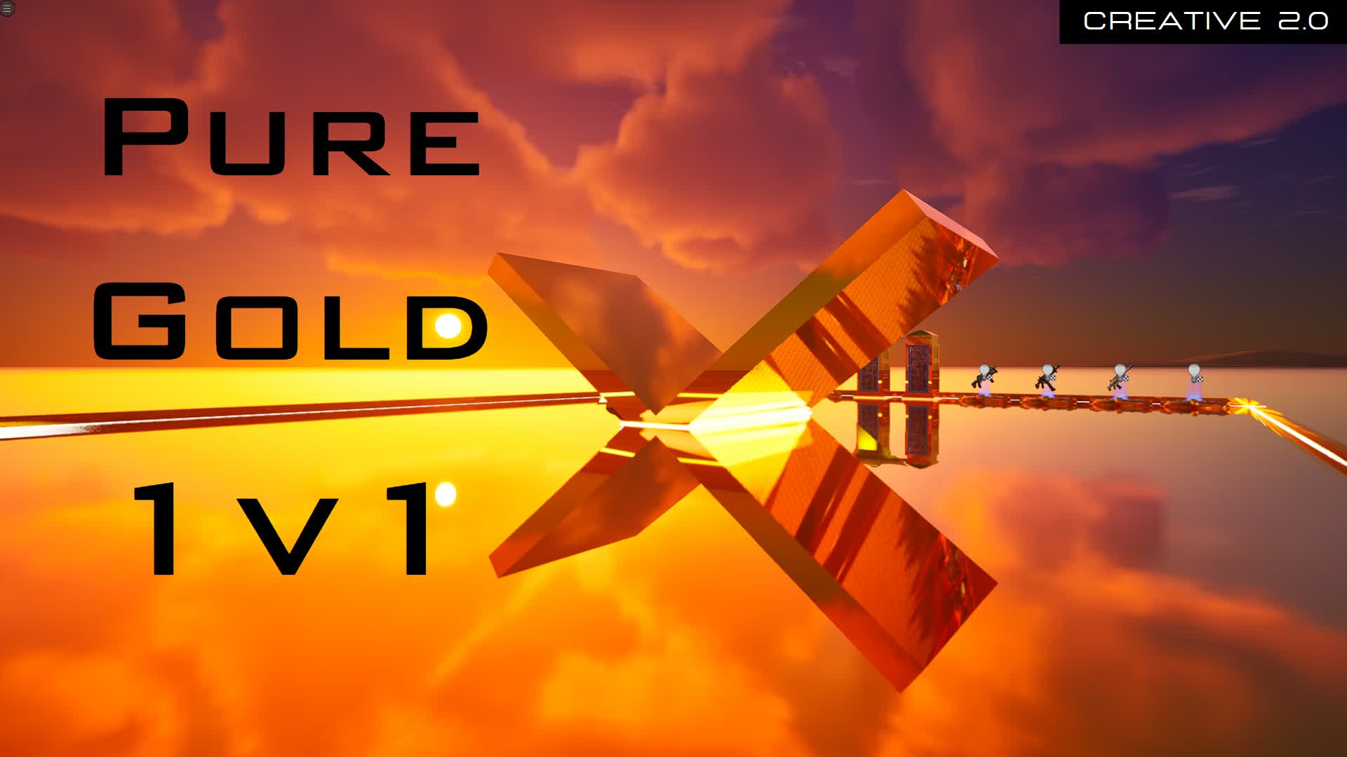 Pure Gold 1v1🏆 [ mr.creative2.0 ] – Fortnite Creative Map Code
