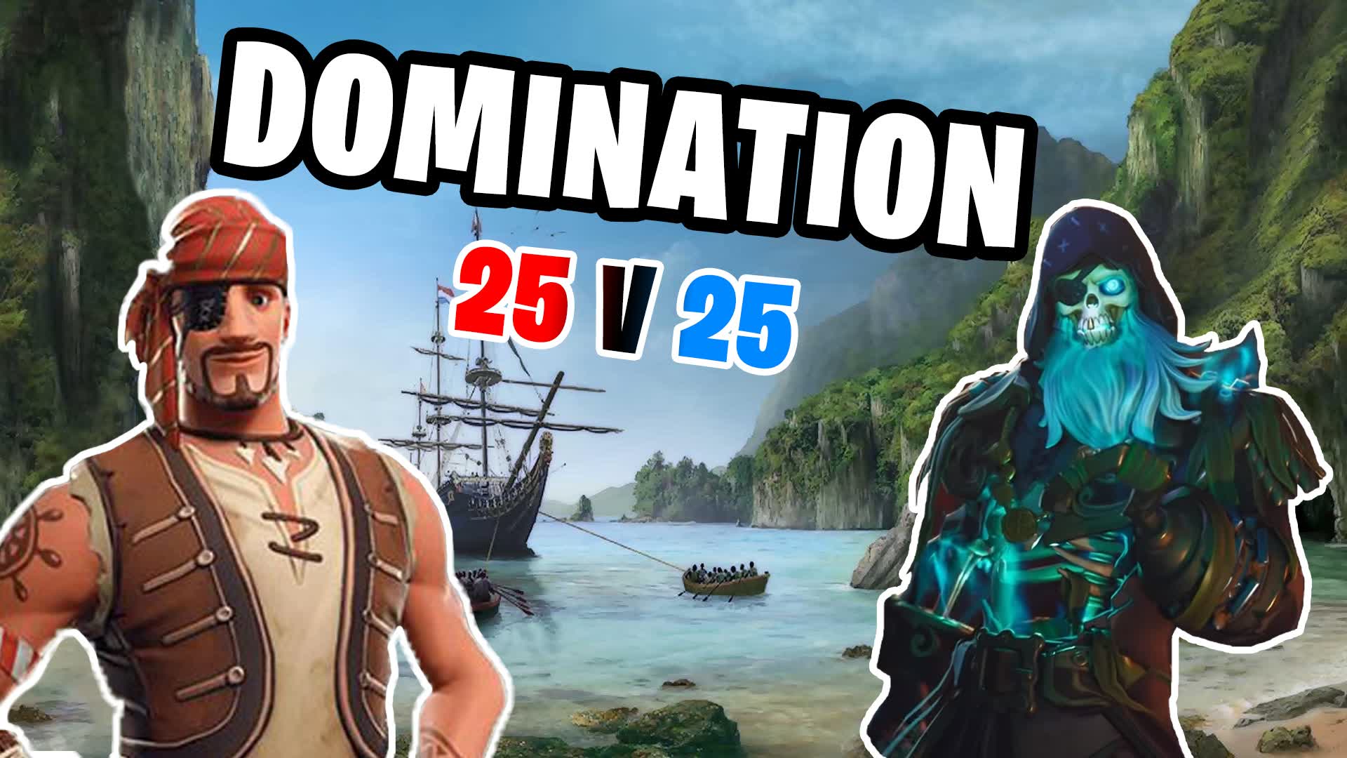 25v25 Fort Royal Domination [ papipope ] – Fortnite Creative Map Code