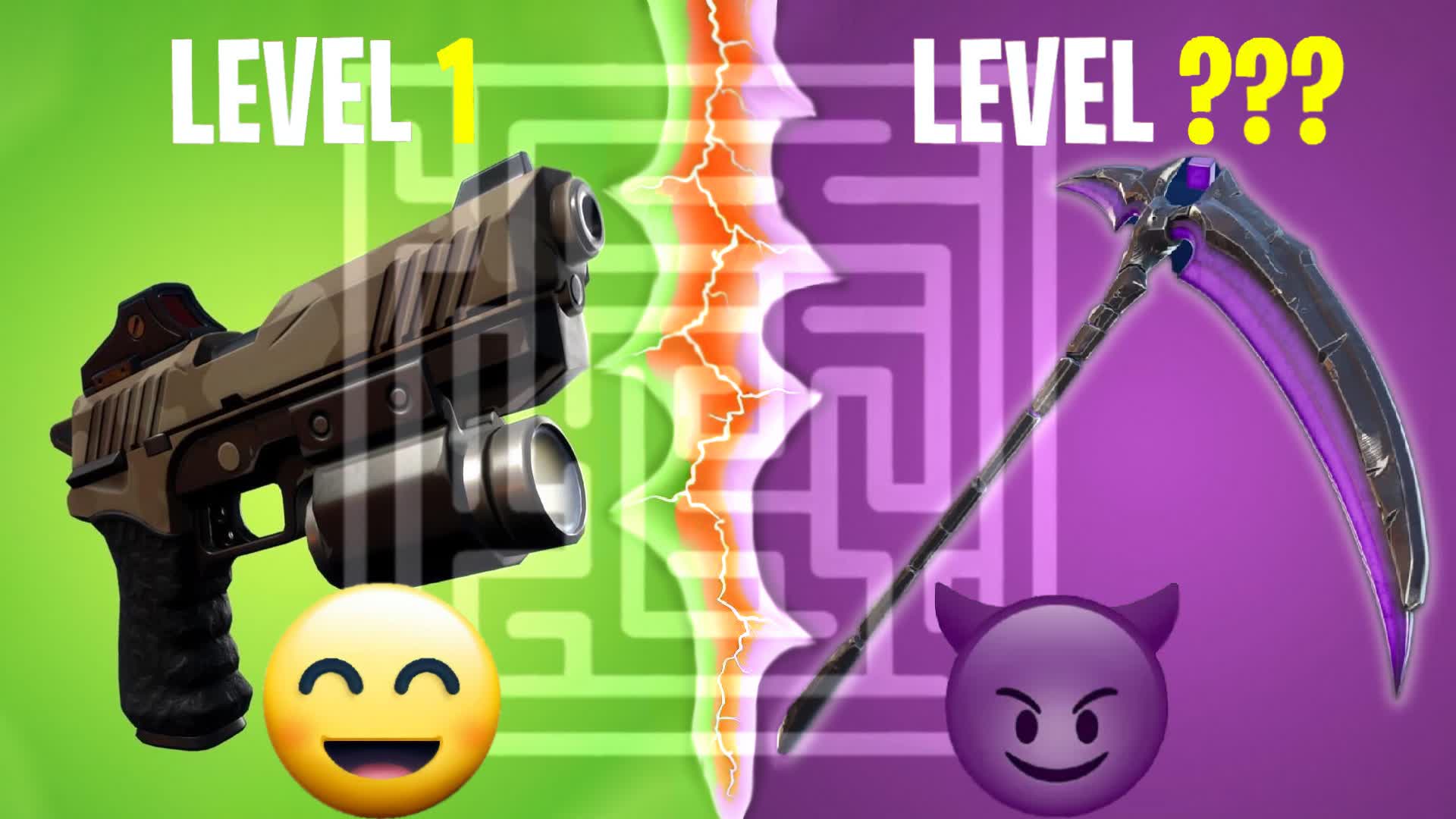 😱RANDOM🧱MAZE🔫GUN GAME💥FFA🐐 [ xanderg ] – Fortnite Creative Map Code