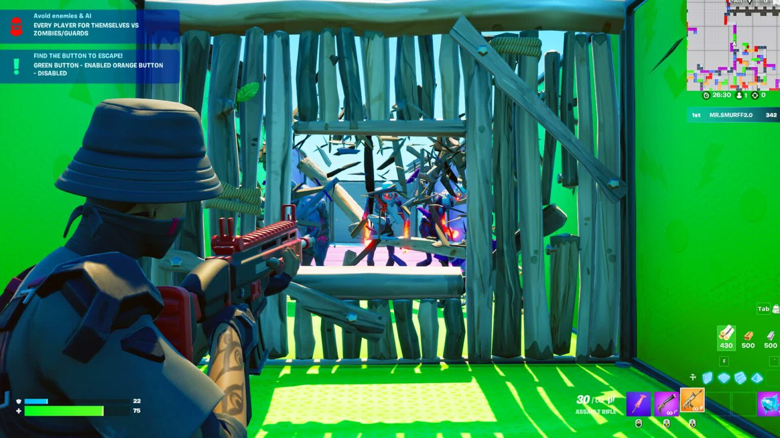 🧟GET OUT🧟 [ Smurff ] – Fortnite Creative Map Code