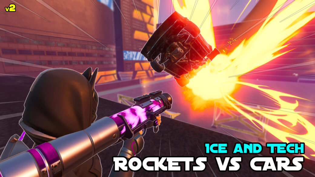 Rockets vs Cars: Ice & Tech 🚙💥 v2 [ nelmi ] – Fortnite Creative Map Code