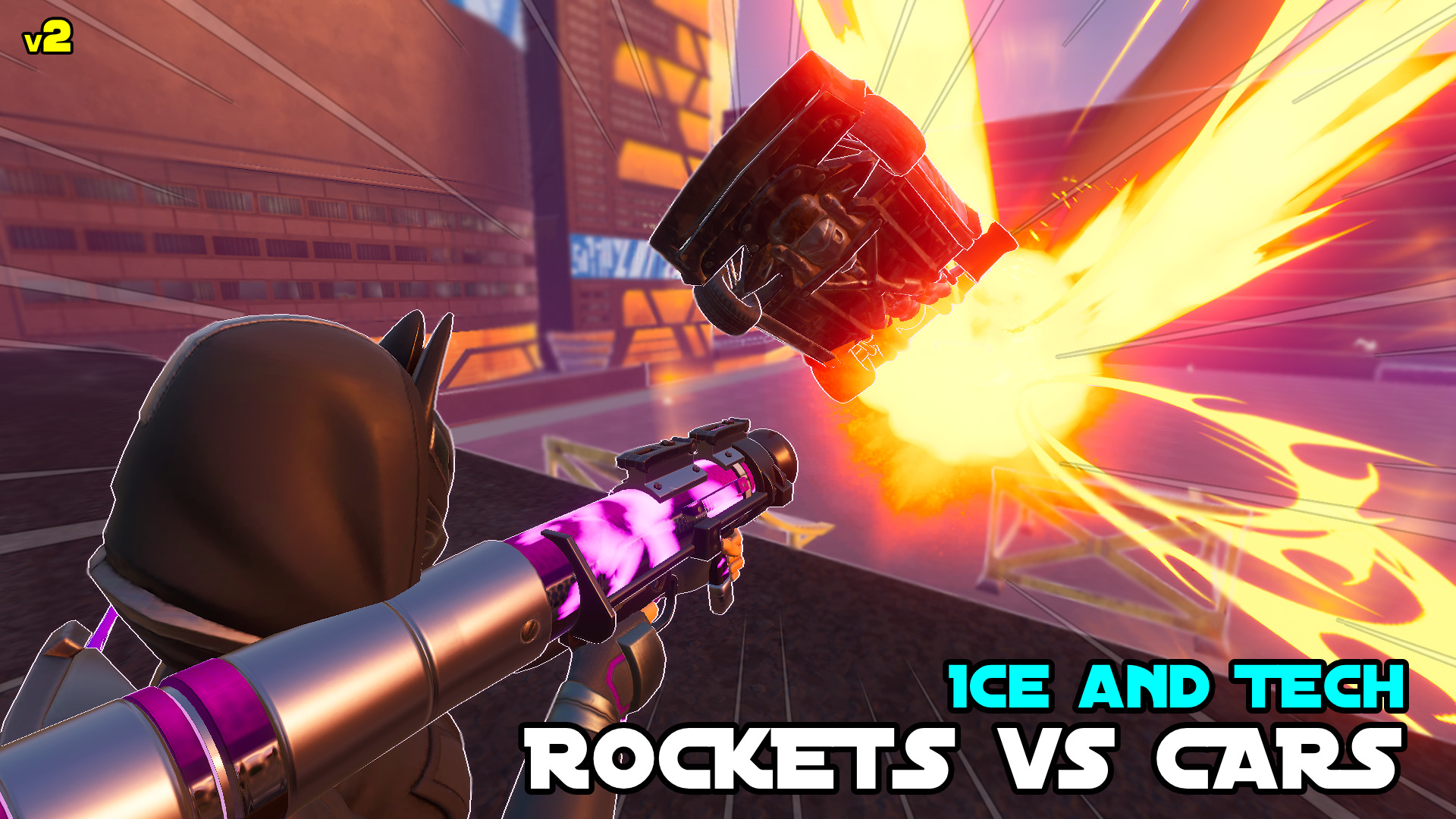 Rockets vs Cars: Ice & Tech 🚙💥 v2 [ nelmi ] – Fortnite Creative Map Code