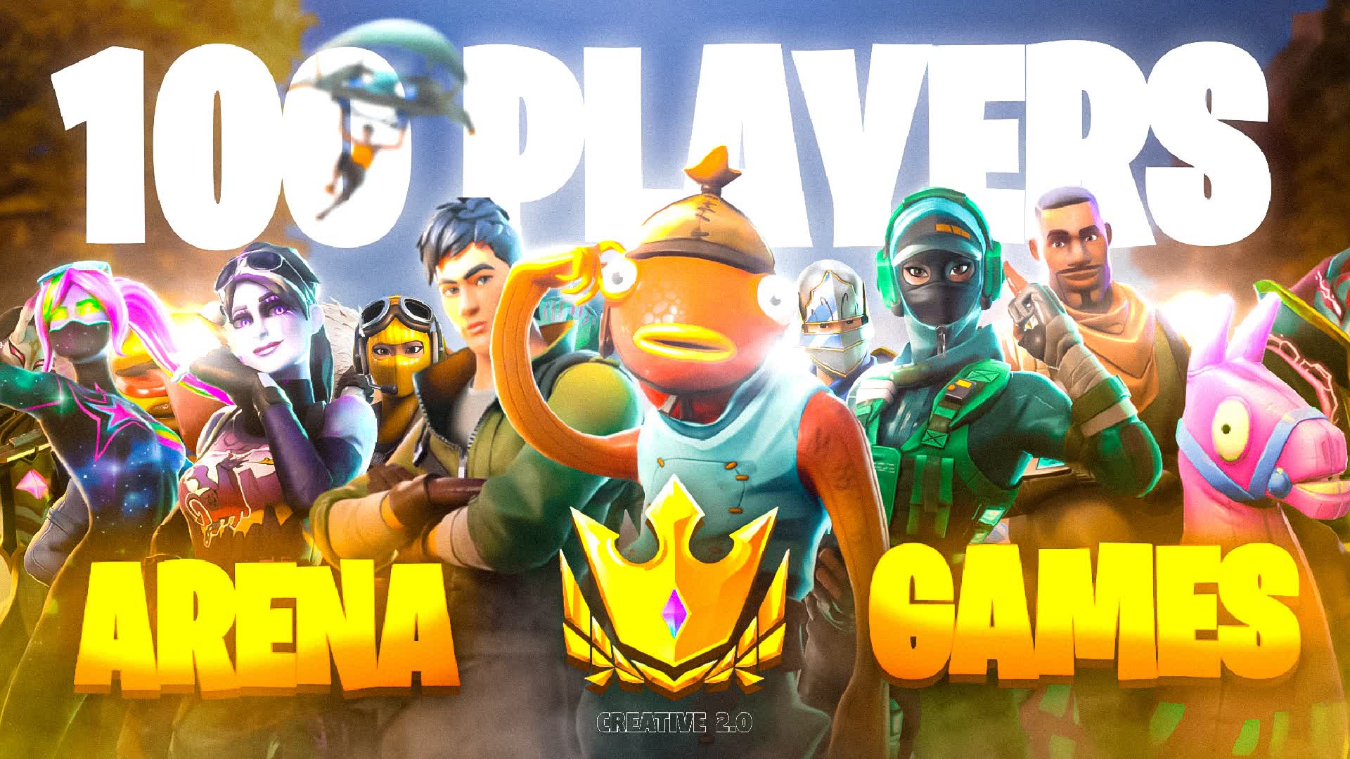 Zone Wars Battle Royale 💯 player Arena [ gx2 ] – Fortnite Creative Map Code