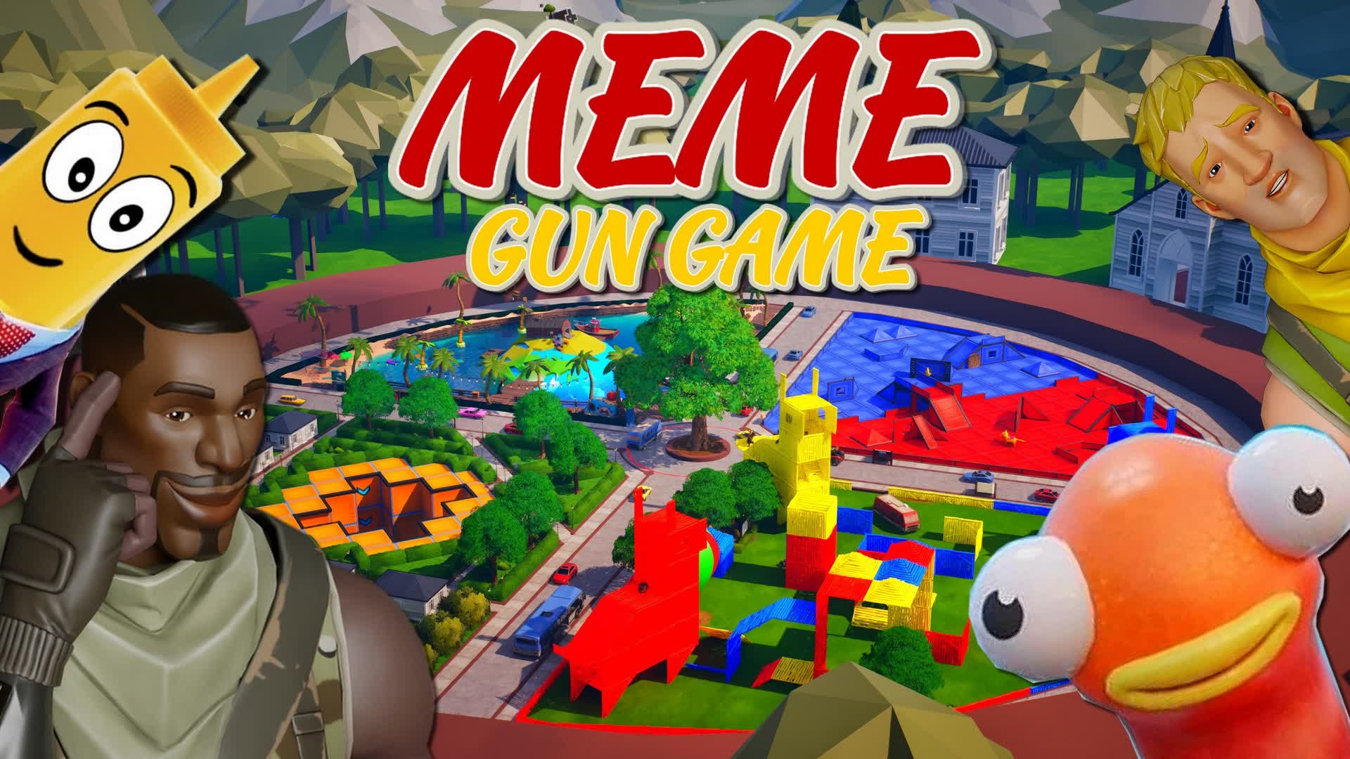 😎MEME GUN GAME🔫 [ Marablind ] – Fortnite Creative Map Code