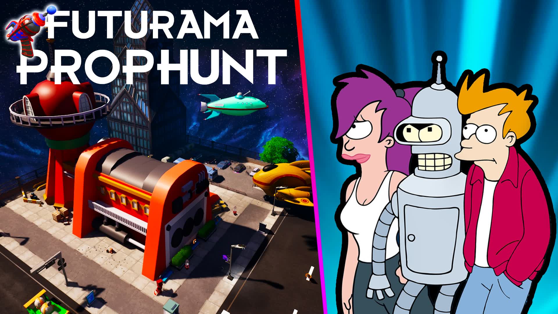 🚀Futurama PropHunt👀 [ pbn ] – Fortnite Creative Map Code