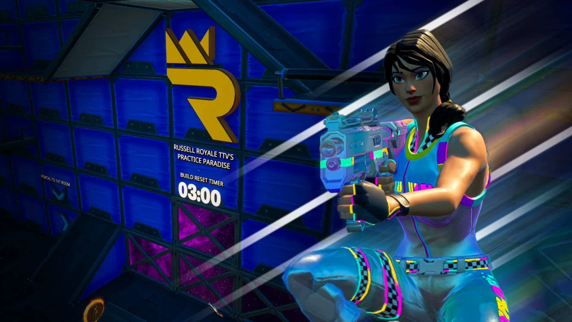 RussellRoyaleTTV's Practice Paradise [ PixelandPoly ] – Fortnite Creative Map Code