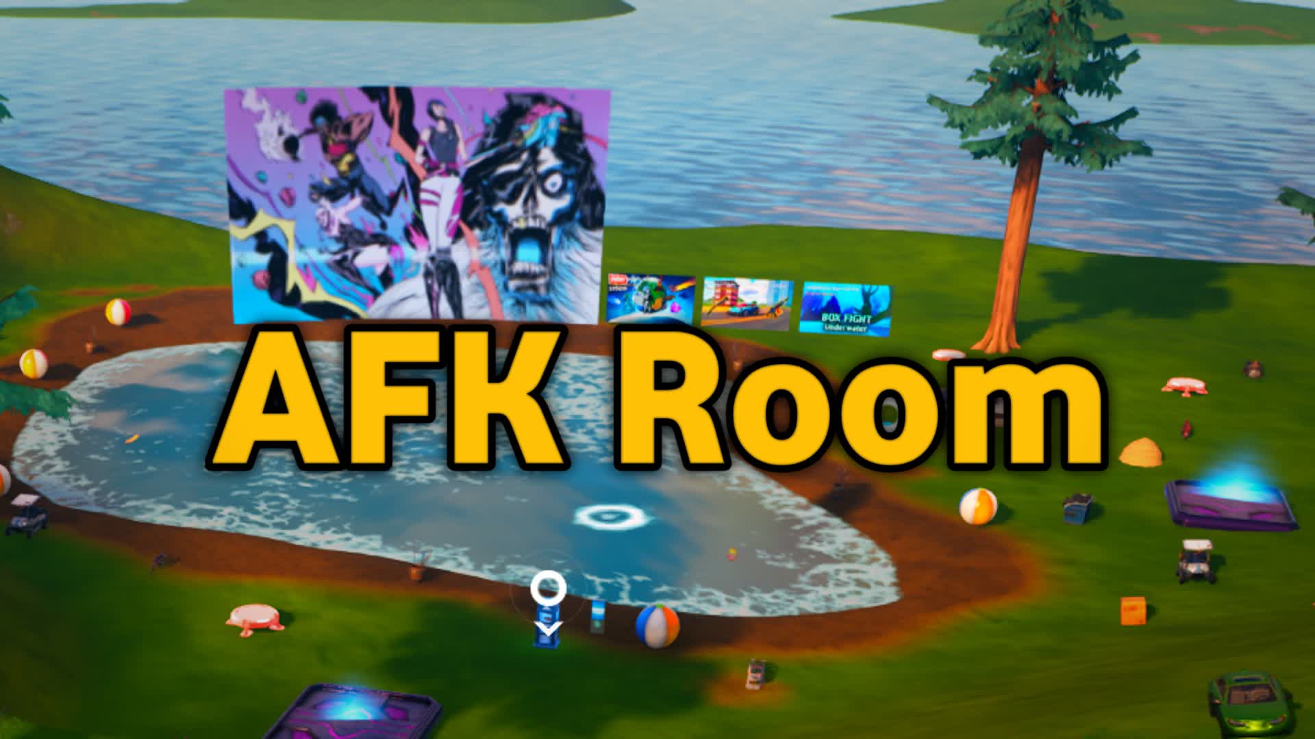 AFK Room - Chill, Vibes And Builds! [ oreidi ] – Fortnite Creative Map Code