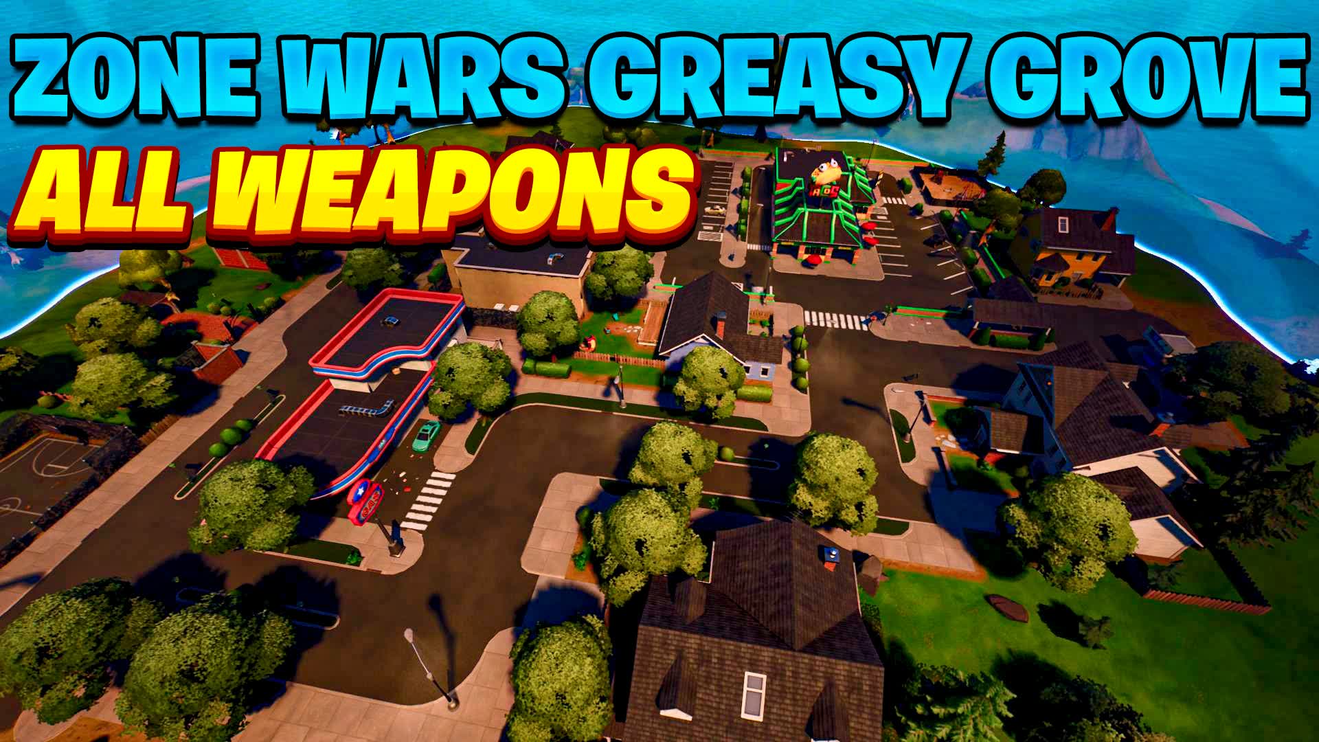 ZONE WARS GREASY GROOVE ALL WEAPONS [ steinerfn ] – Fortnite Creative Map Code