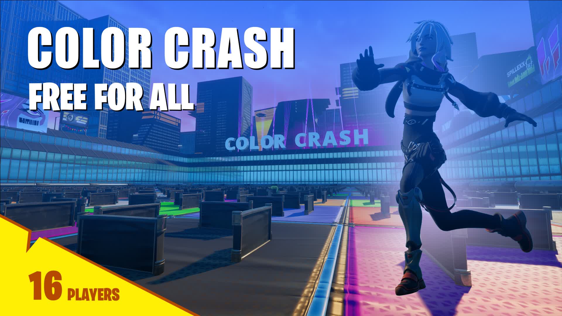COLOR CRASH [ tutopa ] – Fortnite Creative Map Code