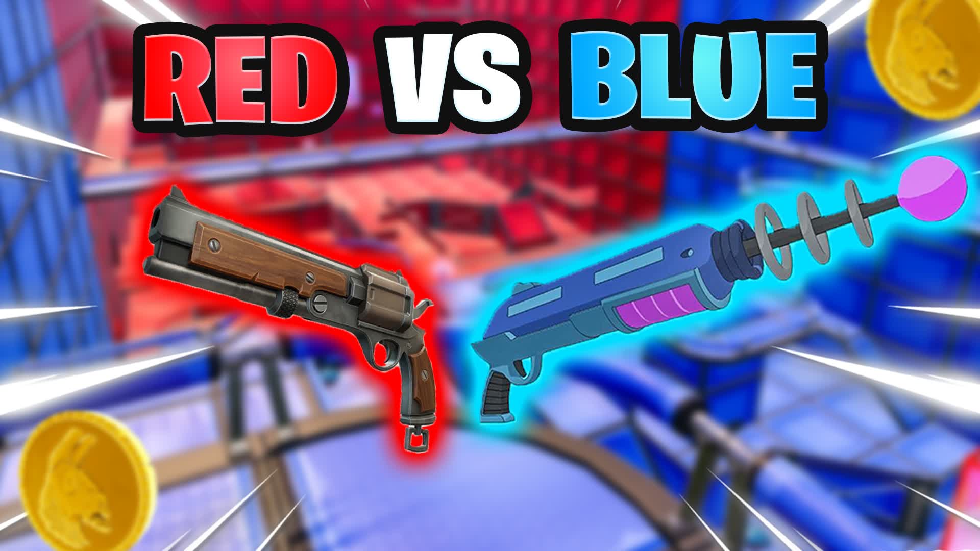 🔫🔴RED VS BLUE🔵🔫 [ gako ] – Fortnite Creative Map Code