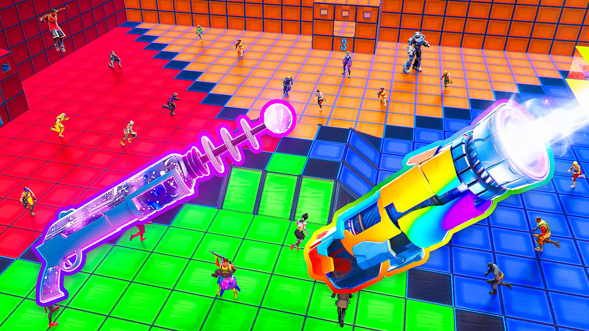 👑CRAZYY COLOR WARS🌈 [ notluc ] – Fortnite Creative Map Code