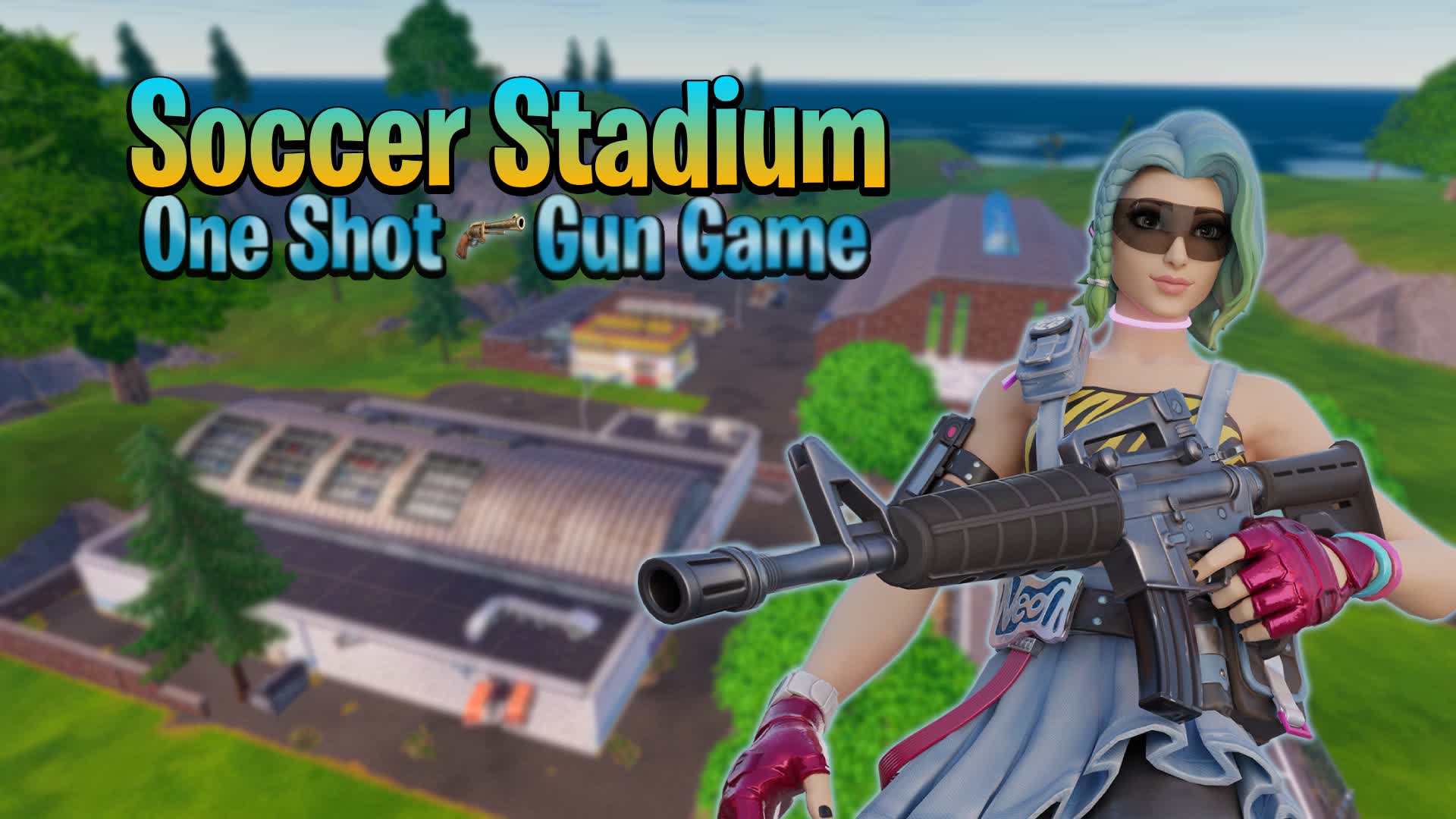 OG Soccer Stadium Gun Game [ mrbytes ] – Fortnite Creative Map Code