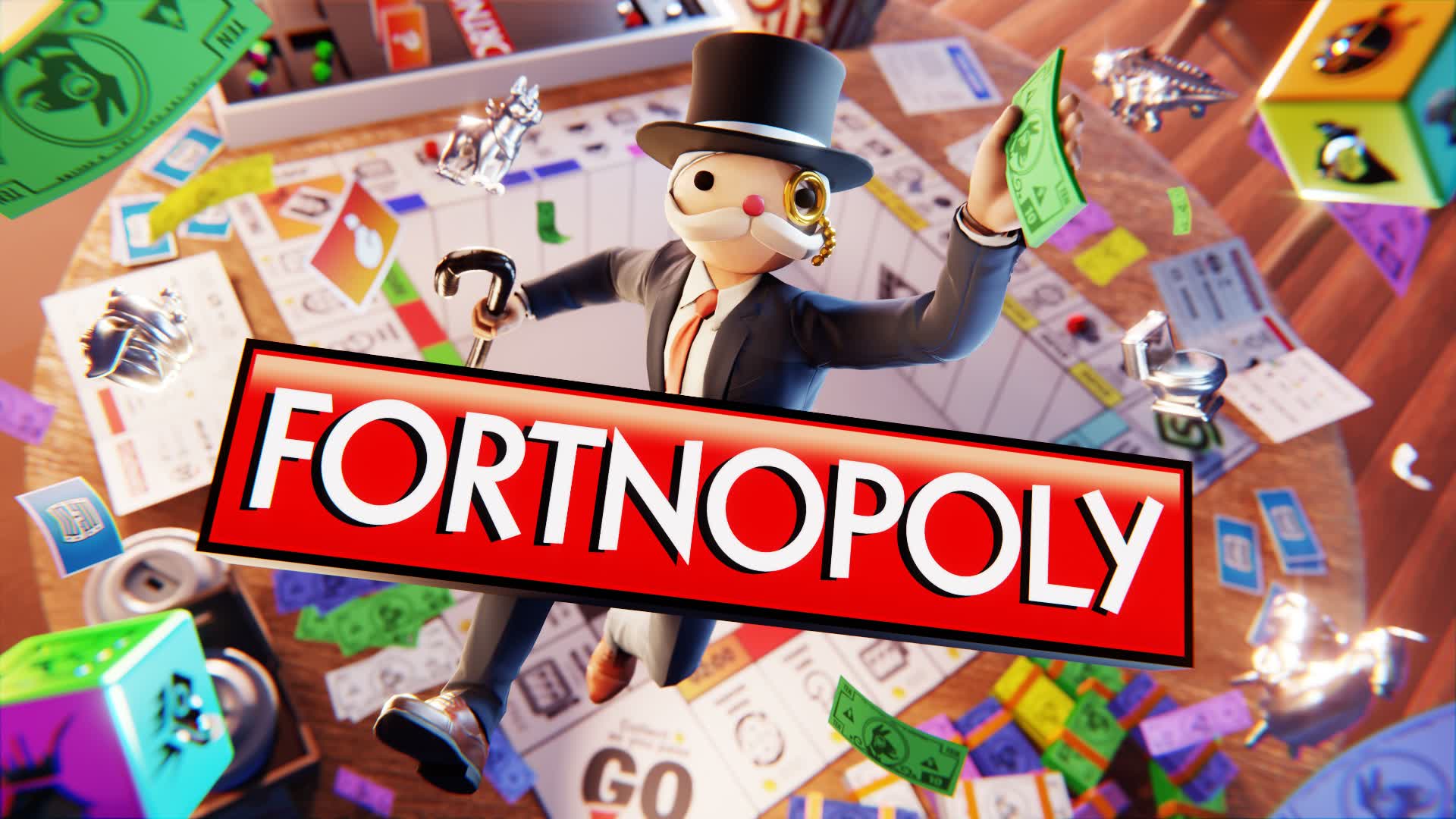 🎲 FORTNOPOLY 🎩 [ squatingdog ] – Fortnite Creative Map Code