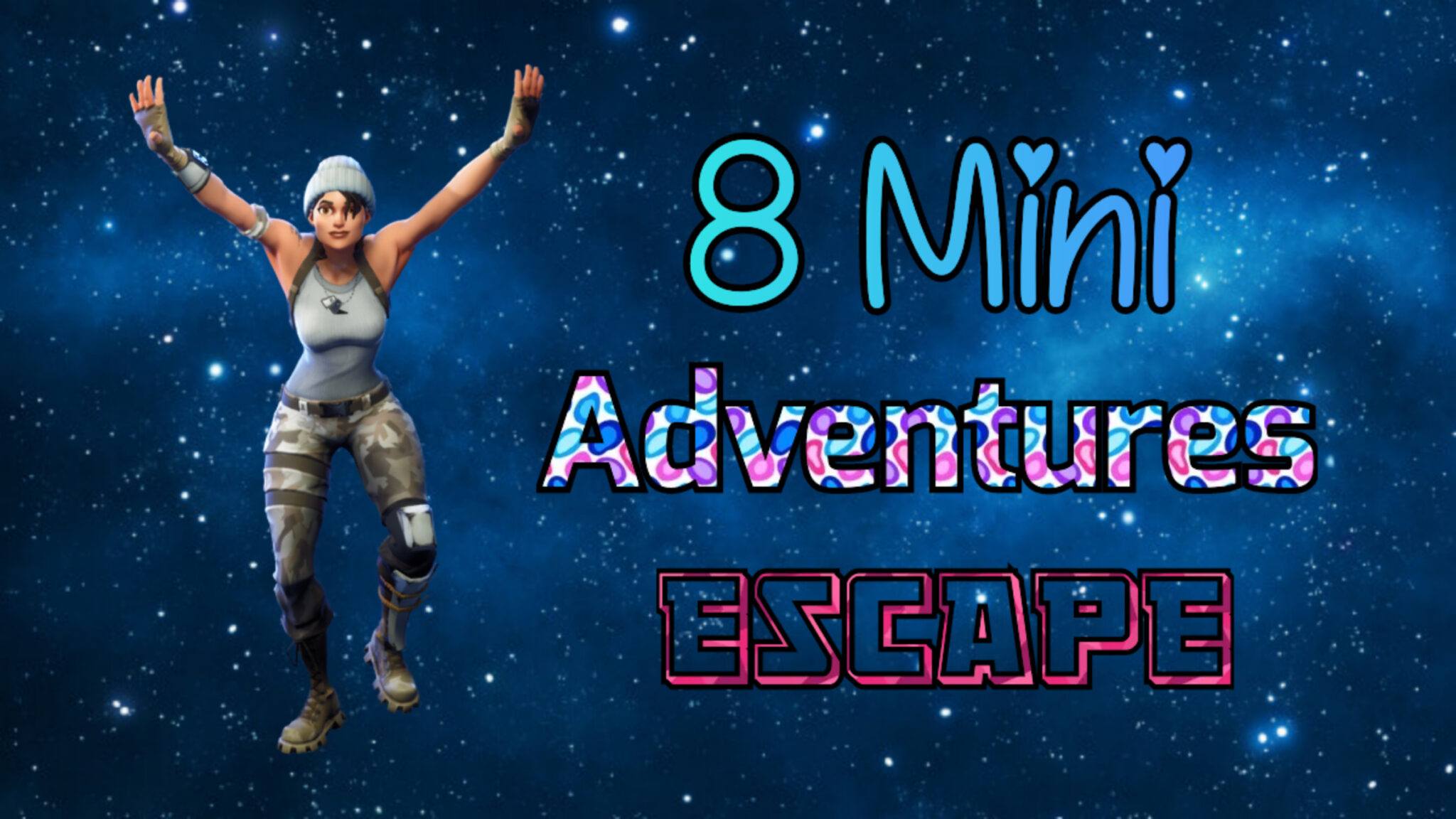 8 Mini Adventures Escape [ mark-rizz ] – Fortnite Creative Map Code