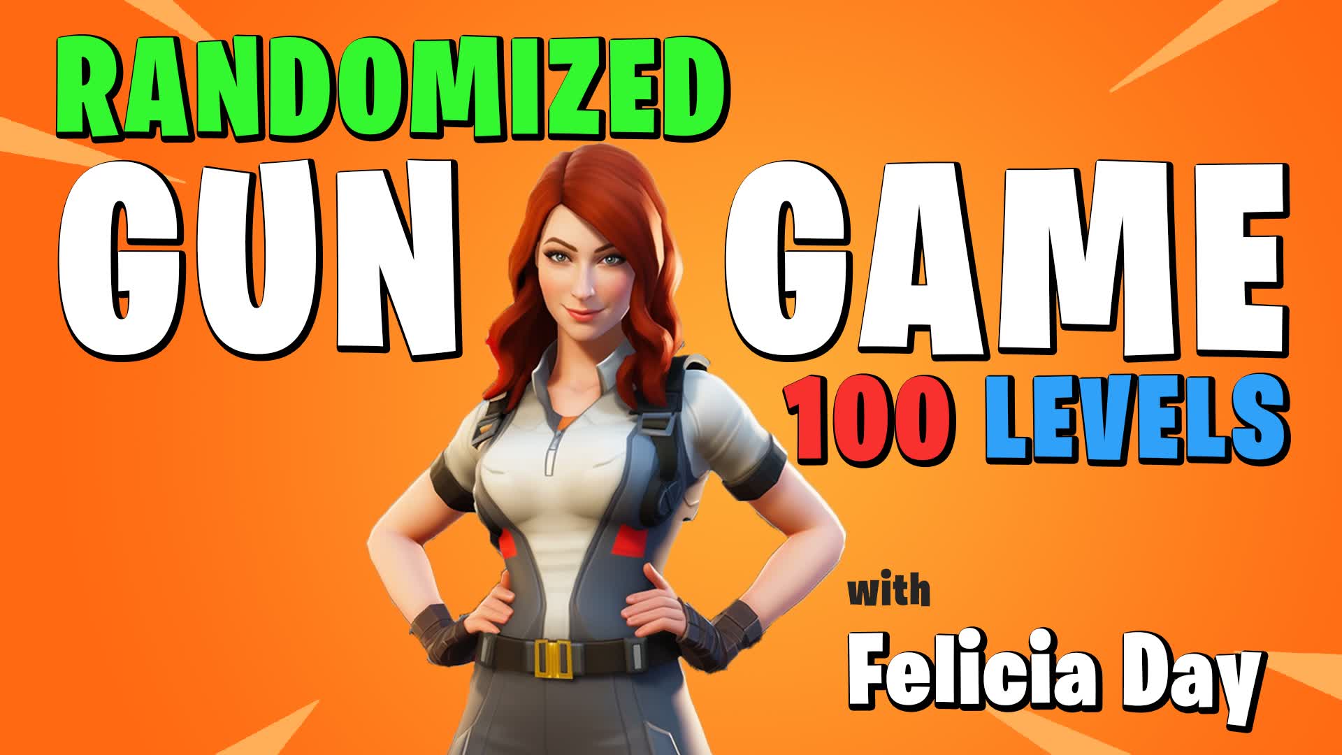 ⭐ RANDOMIZED GUN GAME 💯 LEVELS [ adamvision ] – Fortnite Creative Map Code