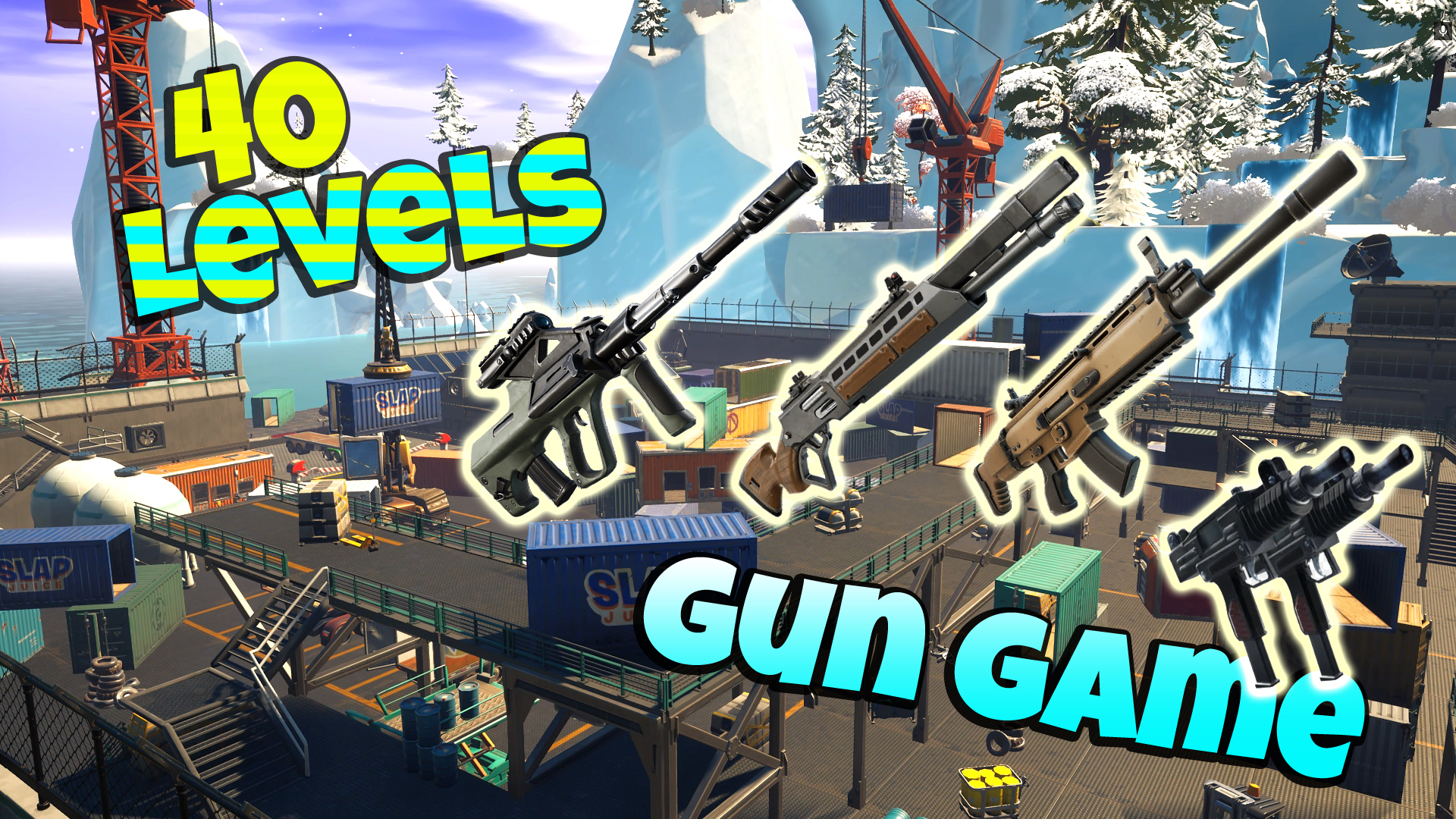 40 LEVELS GUN GAME⭐ [ k3mmal ] – Fortnite Creative Map Code
