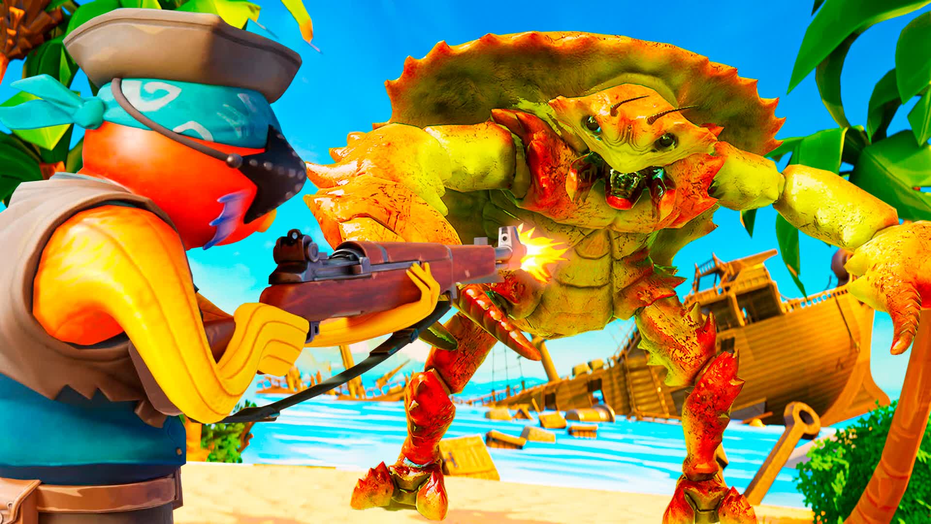 💀 PIRATE CITY💥 BOSS FIGHT 🌴 [ dude ] – Fortnite Creative Map Code