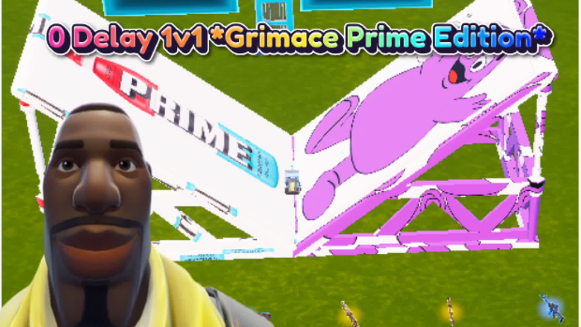0 Delay 1v1 *Grimace Prime Edition* [ scuzz ] – Fortnite Creative Map Code