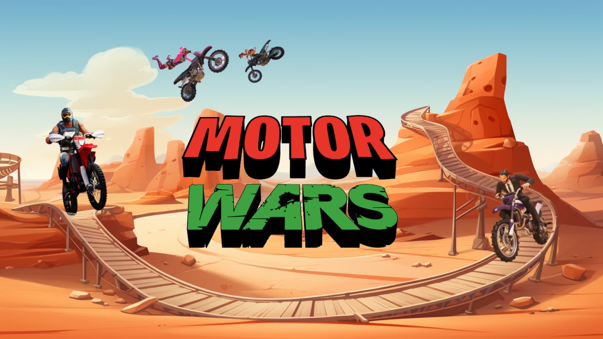 MOTOR WARS 🏍 [ bartito ] – Fortnite Creative Map Code
