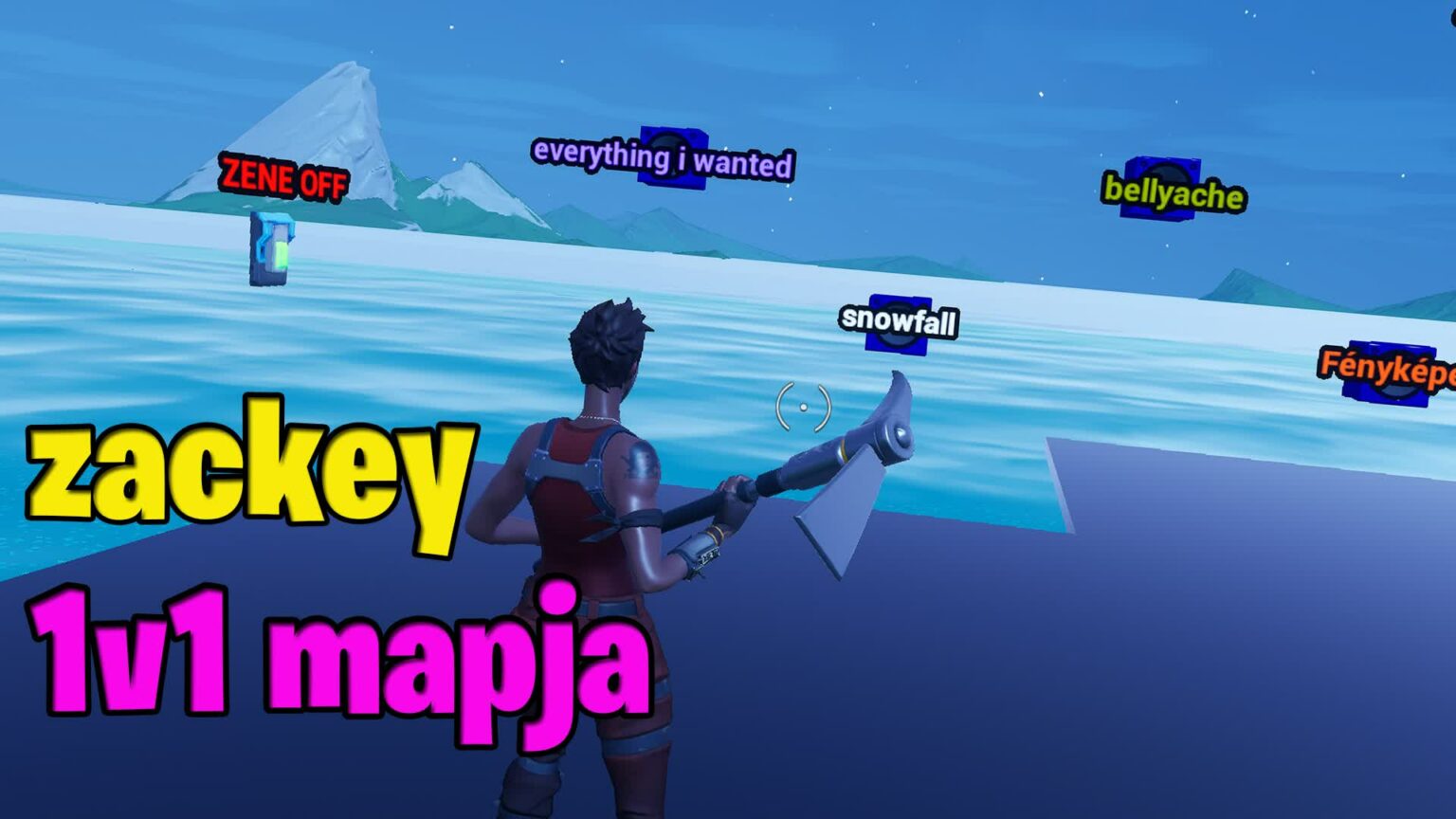 Zackey 1v1 Map (Zenékkel) [ zackey ] – Fortnite Creative Map Code
